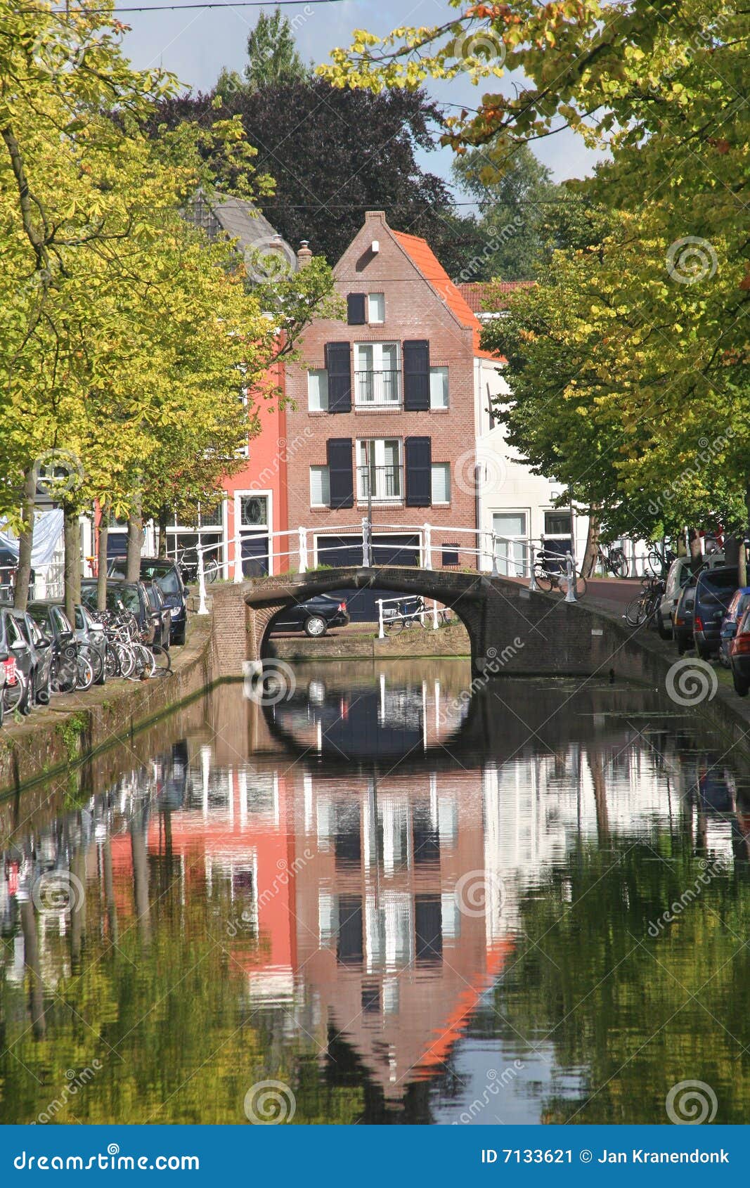 Delft Canal stock image. Image of historic, netherlands - 7133621