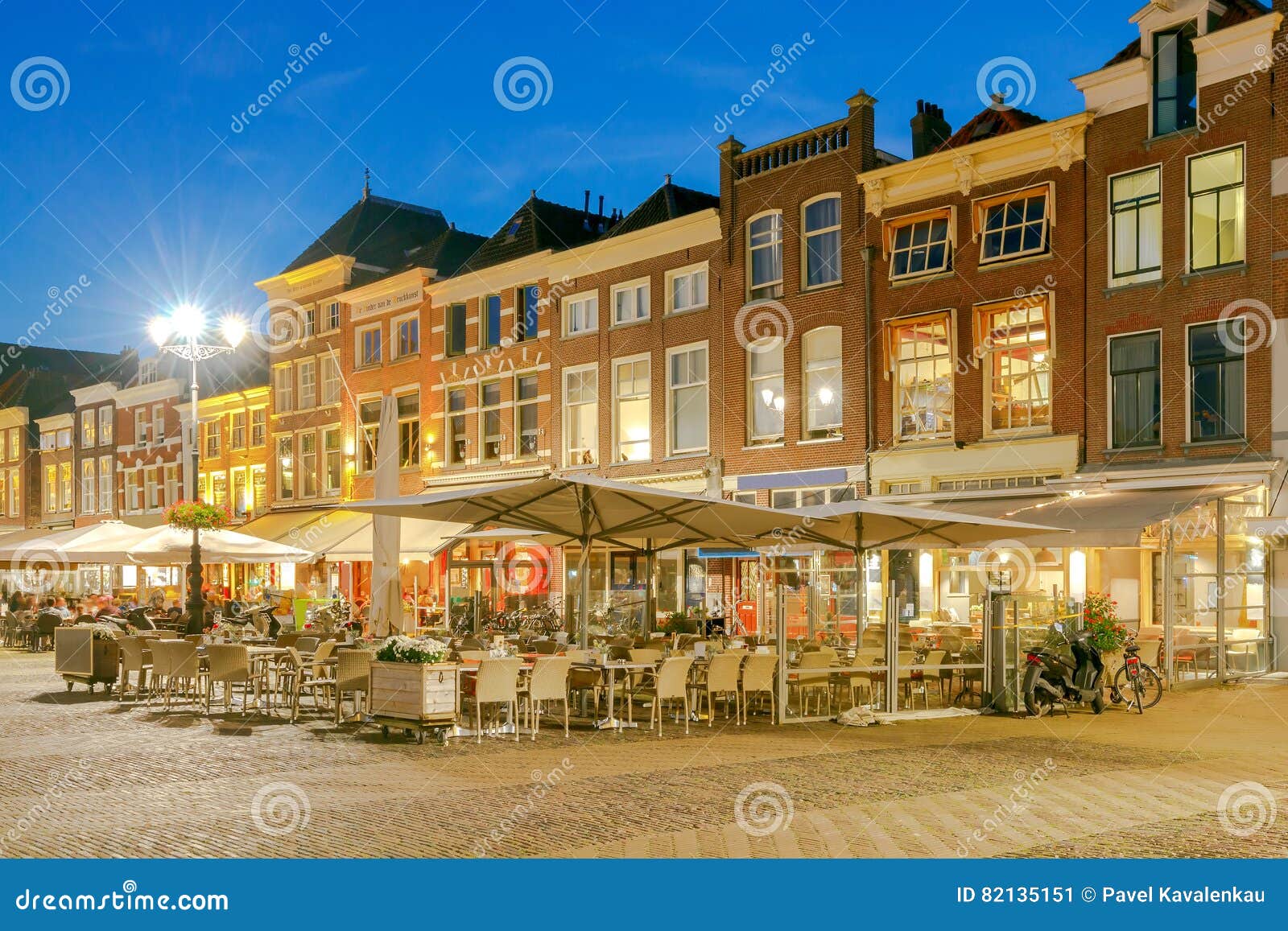 Delft. Market Square. stock image. Image of market, cobble - 82135151