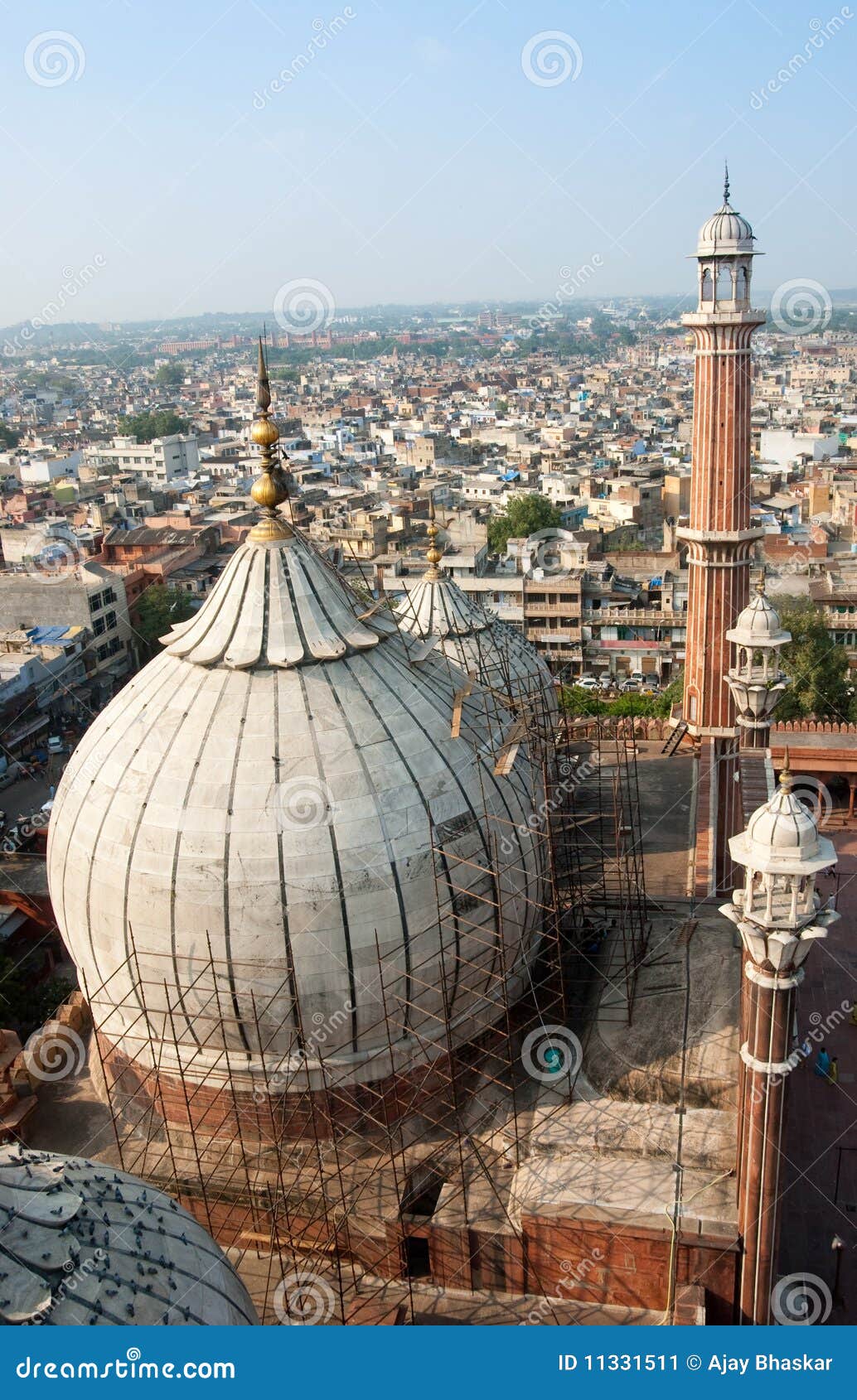 Delhi stock image. Image of india, brick, masjid, detail - 11331511