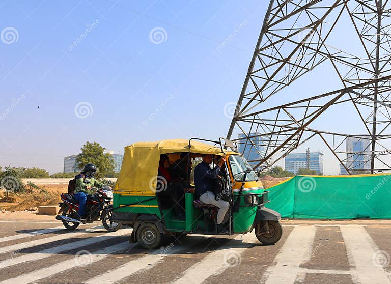 An Auto Rickshaw is a Motorized Version of the Pulled Rickshaw ...