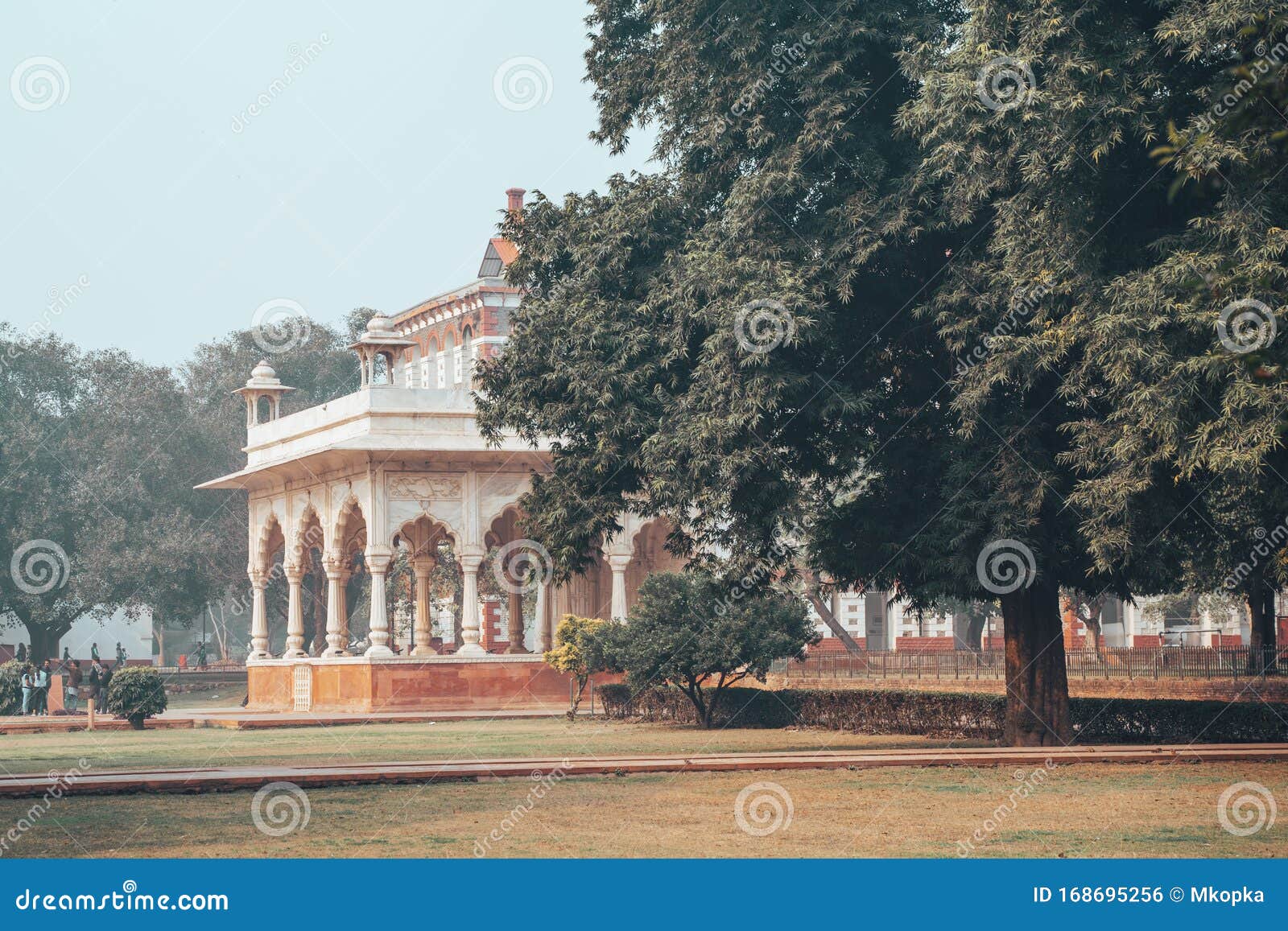 View of the Ancient Sawan Pavilion, Inside the Red Fort Complex in ...