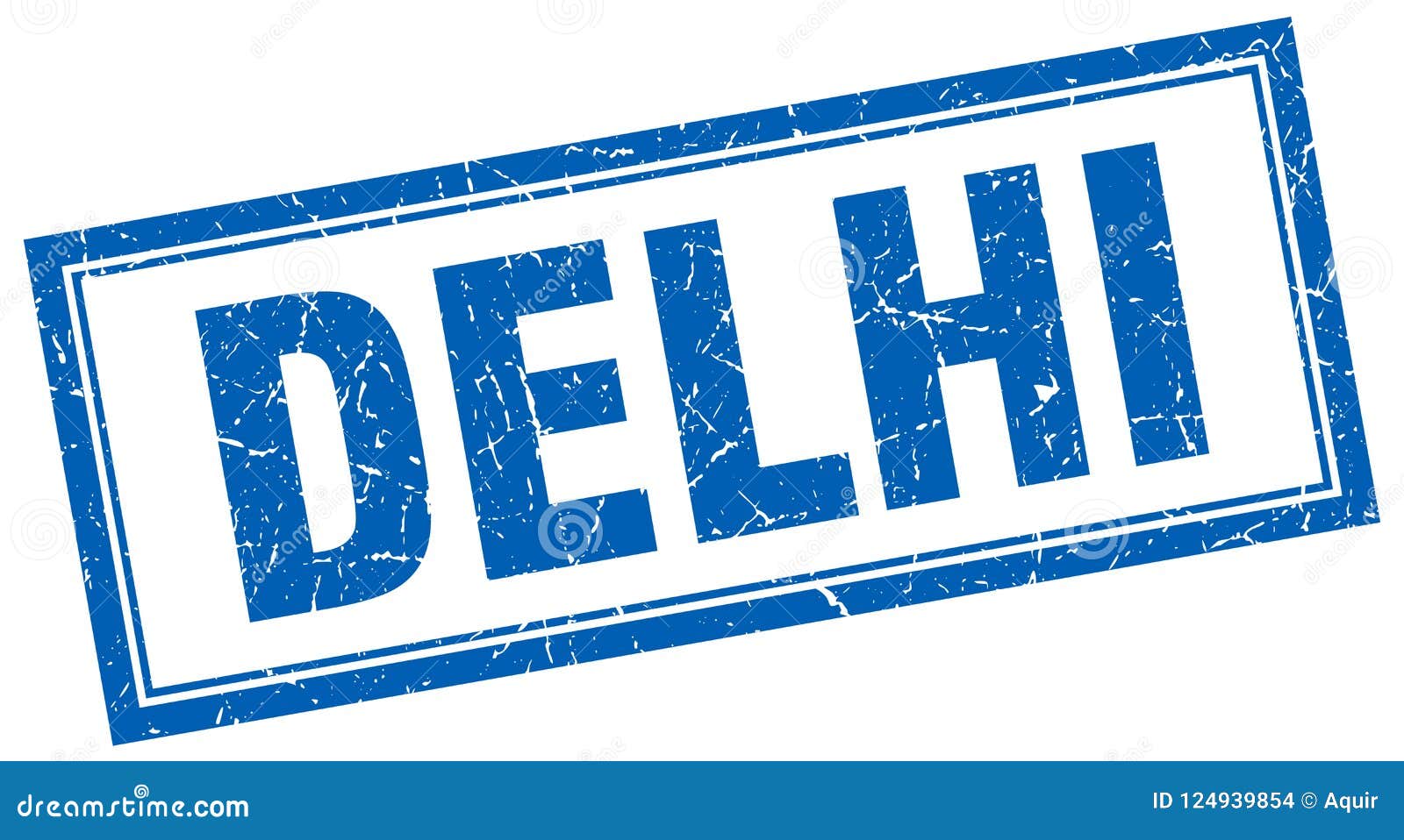 Delhi stamp stock vector. Illustration of sign, square - 124939854