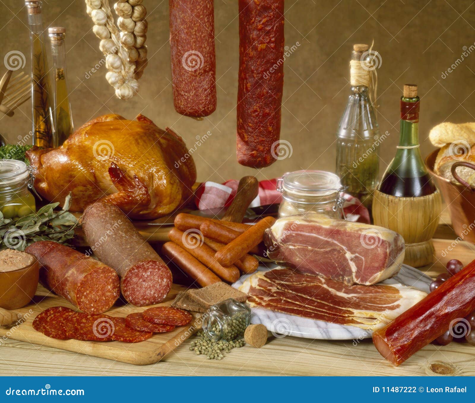 Deli Cold Cuts Composition stock photo. Image of meat - 11487222