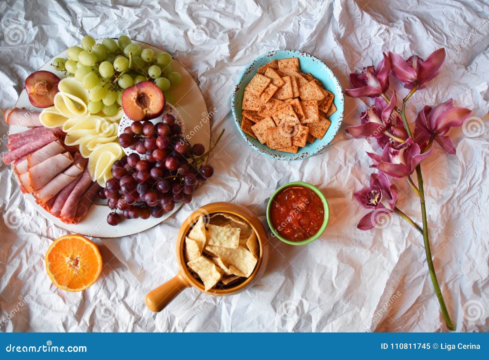 Snack time stock image. Image of time, deli, snack, plum - 110811745