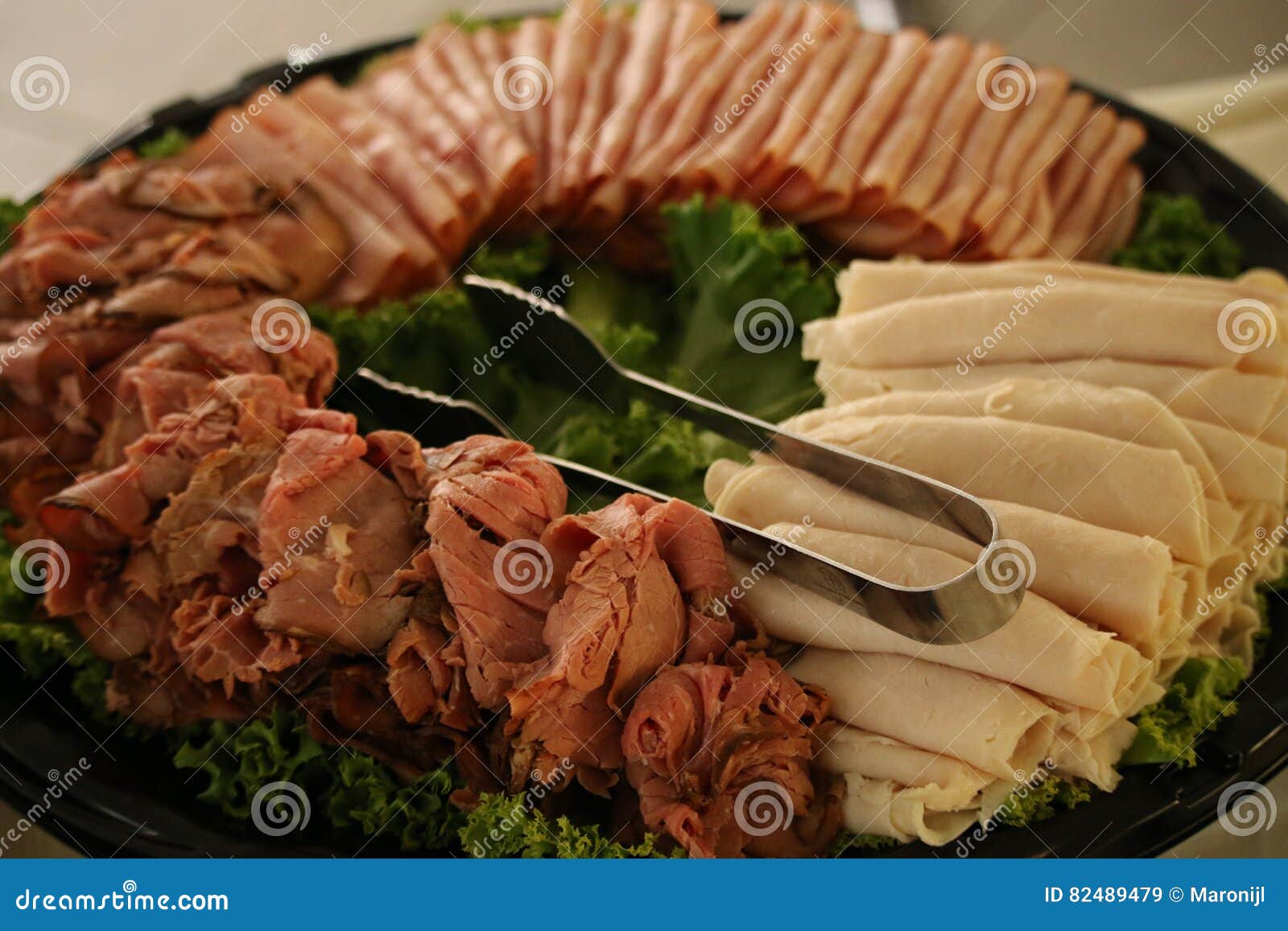 Deli meat tray stock image. Image of beef, trayn, plattern - 82489479