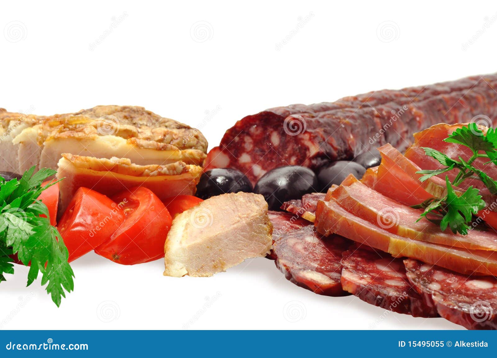Deli meats stock image. Image of grease, deli, isolated - 15495055