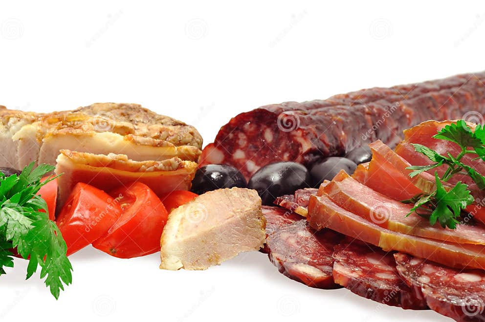 Deli meats stock image. Image of grease, deli, isolated - 15495055