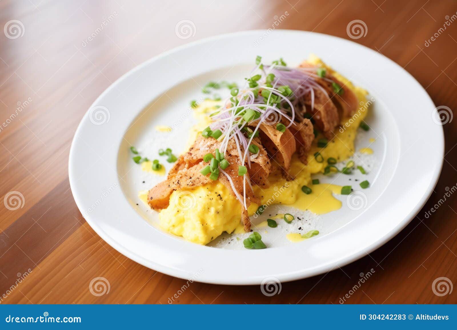 Deli Roll with Scrambled Eggs, Onions, and Sharp Cheddar Stock Image ...