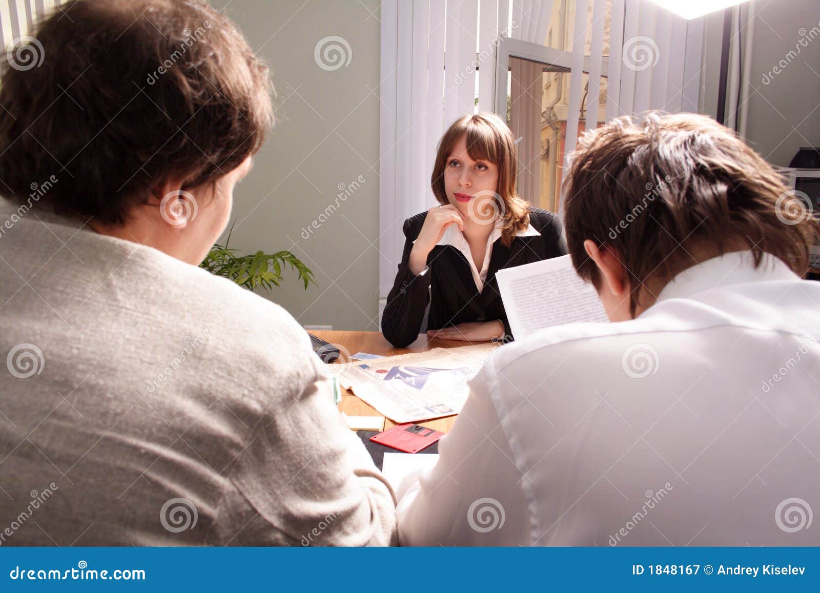 Deliberación imagen de archivo. Imagen de hembra, empresario - 1848167