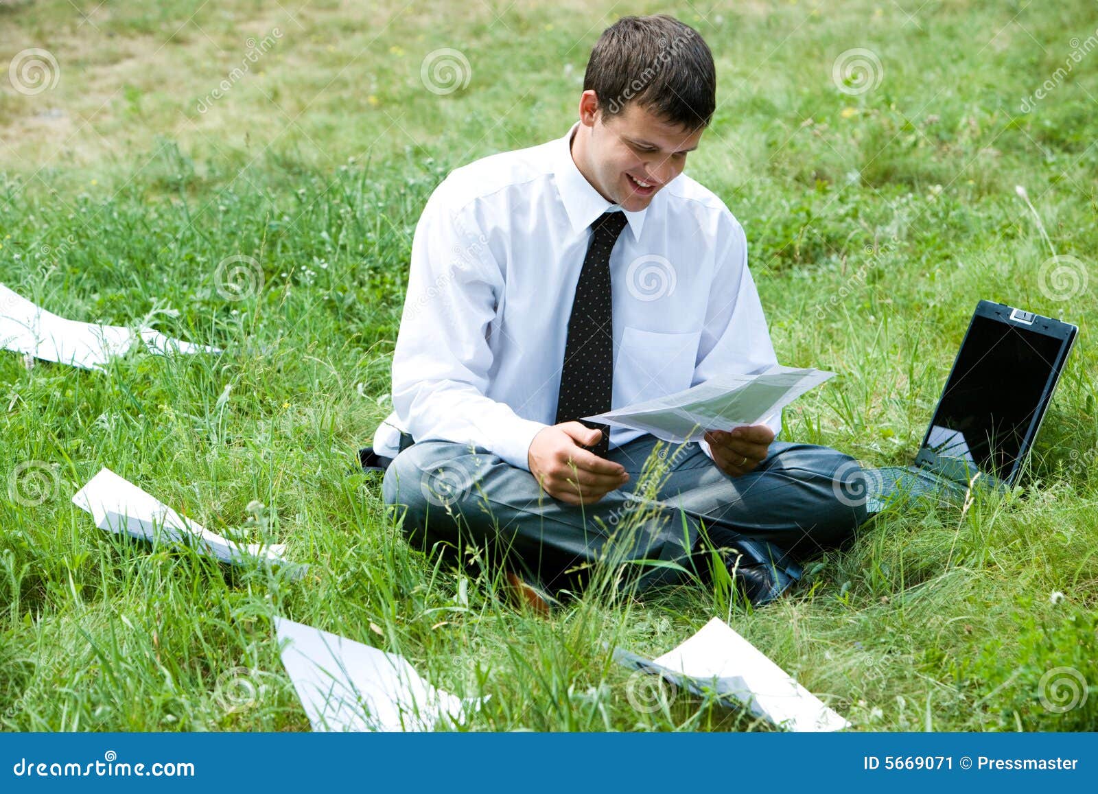 Deliberation stock image. Image of document, male, boss - 5669071