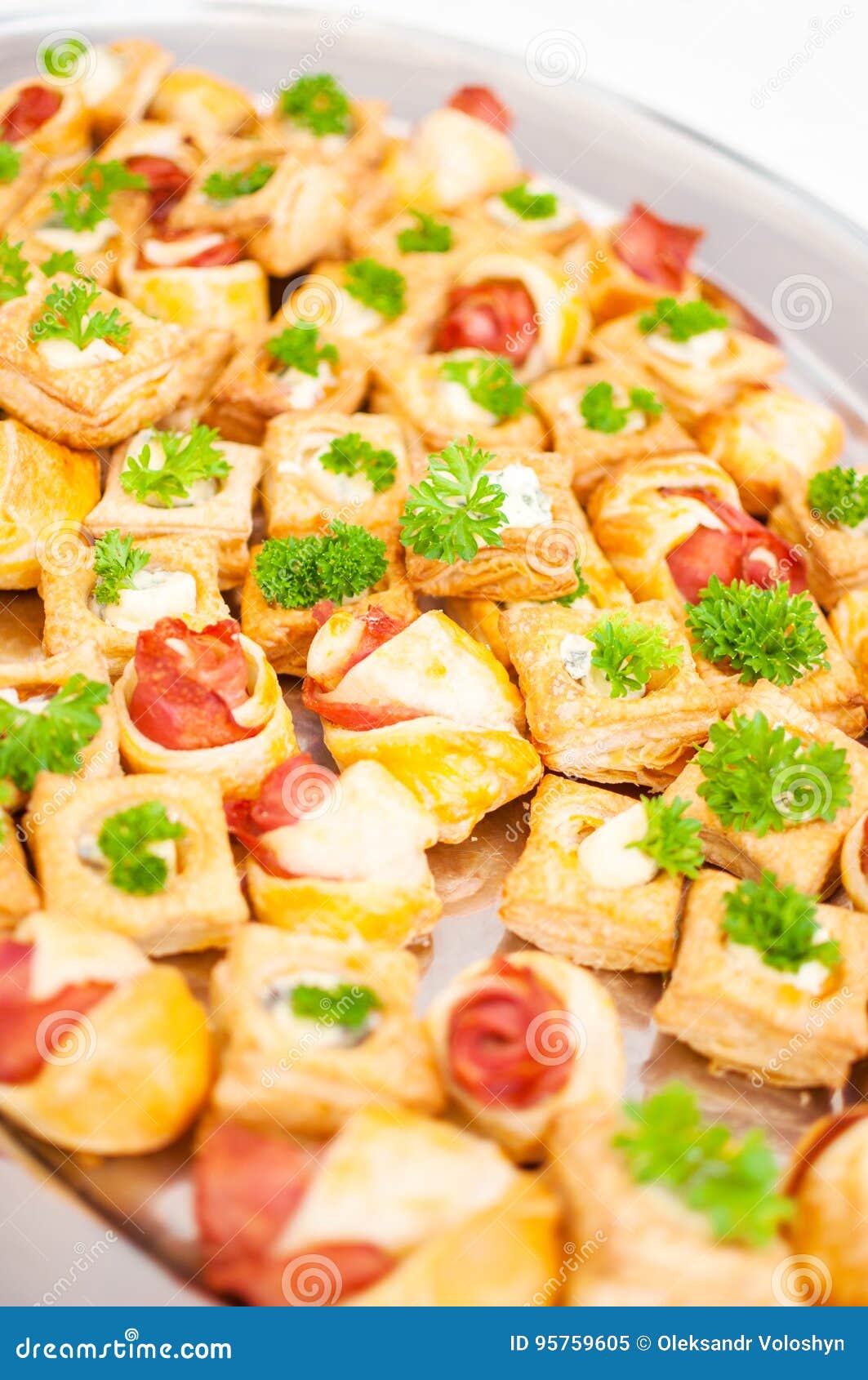 Delicacies and Snacks at a Buffet or Banquet. Catering Stock Image ...