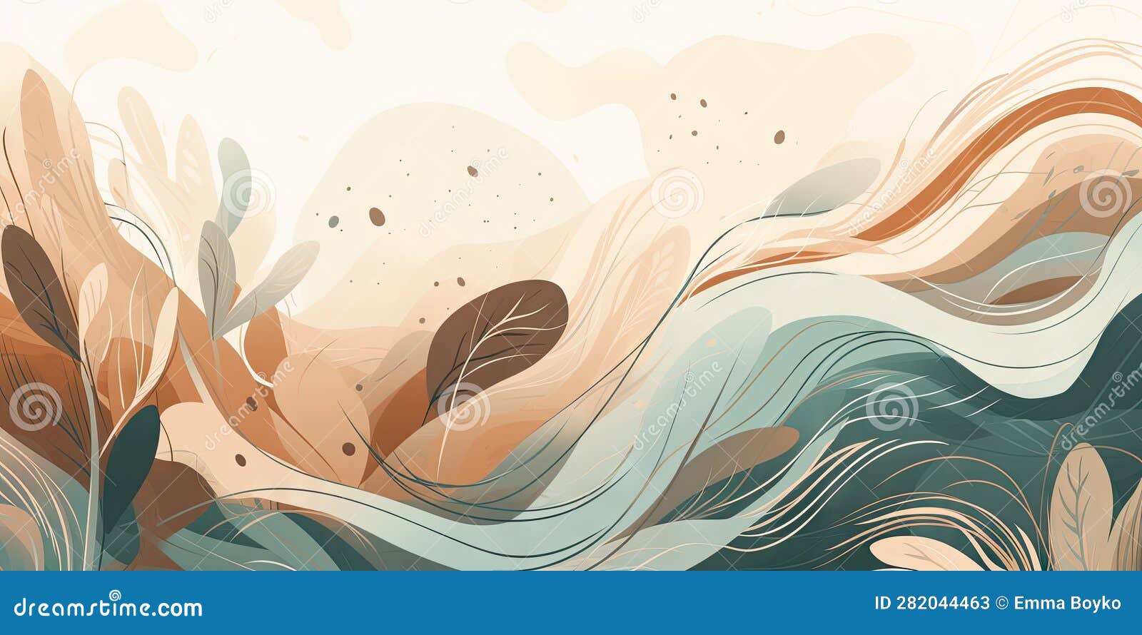 Delicate Abstract Background, Desktop Image, Organic Design. Generative ...