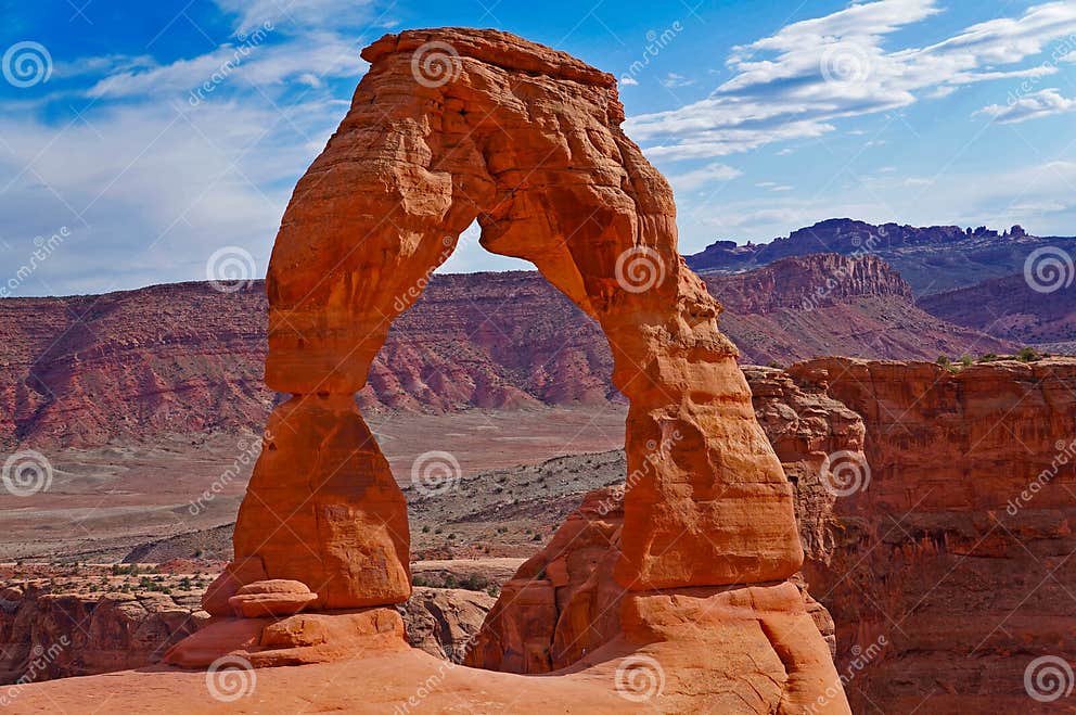 Delicate Arch stock image. Image of moab, mesa, tourism - 24512555