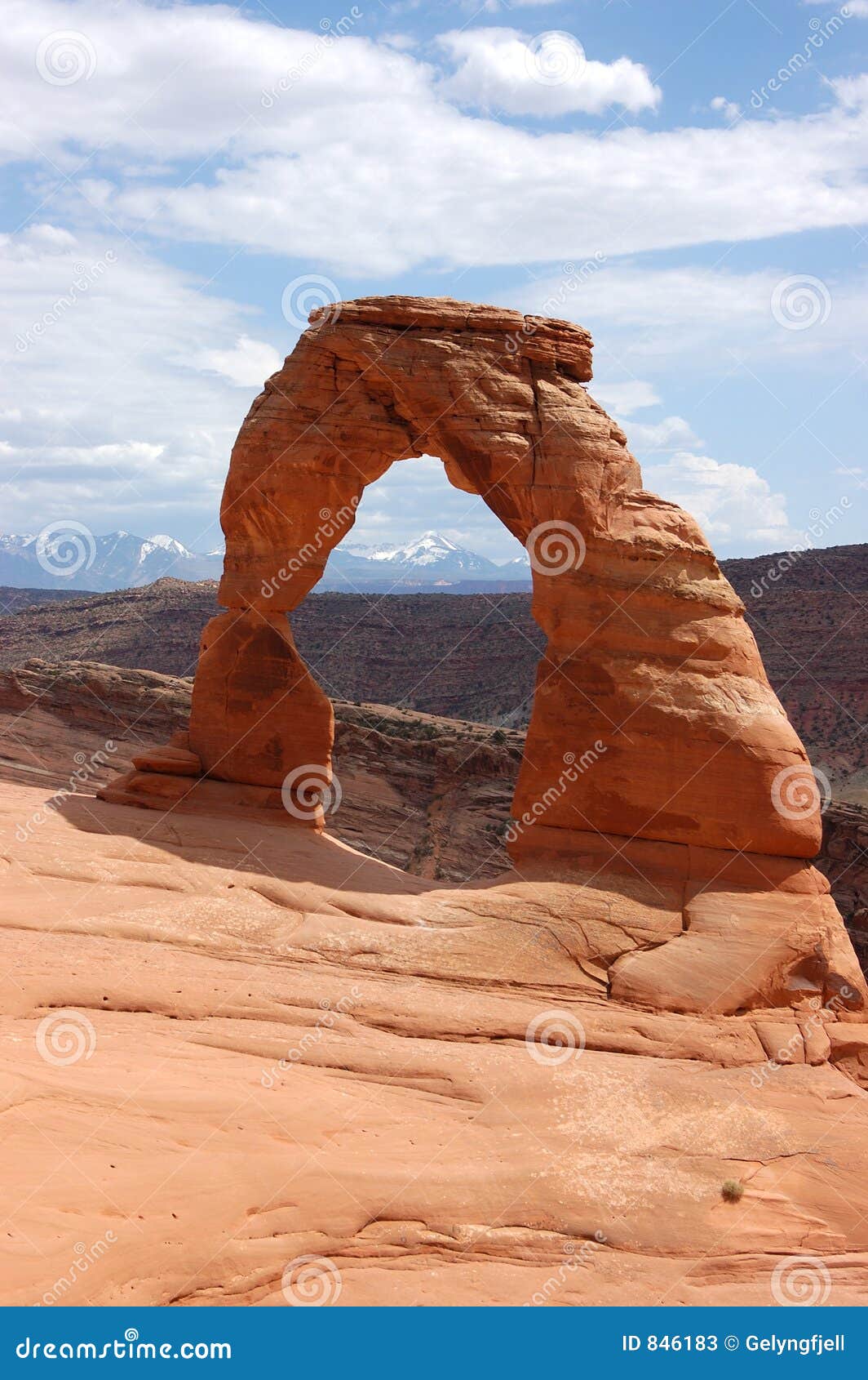 Delicate Arch stock image. Image of exploring, beauty, blue - 846183