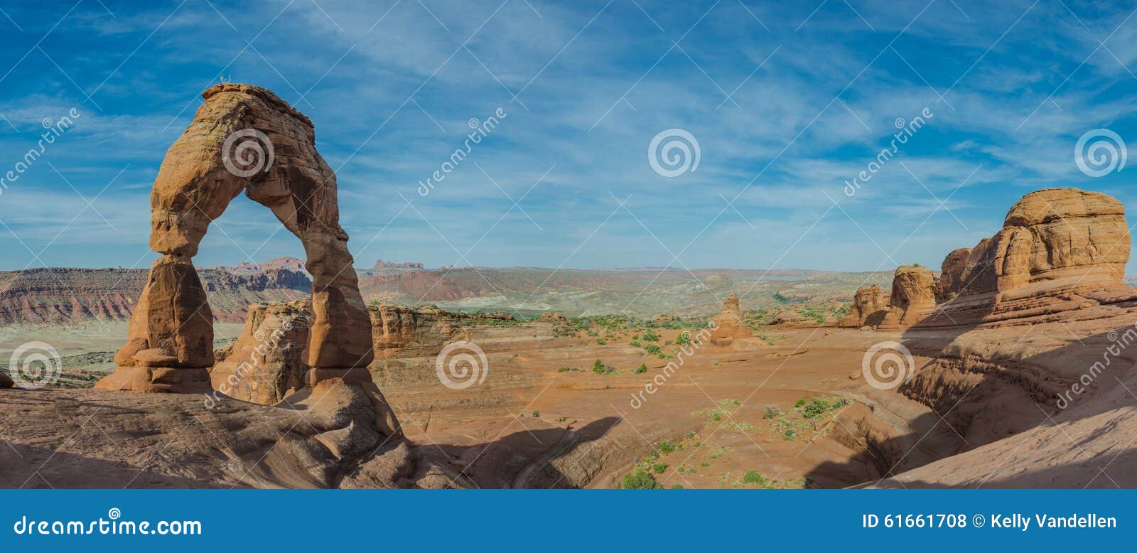 Delicate Arch Panorama stock photo. Image of park, nature - 61661708
