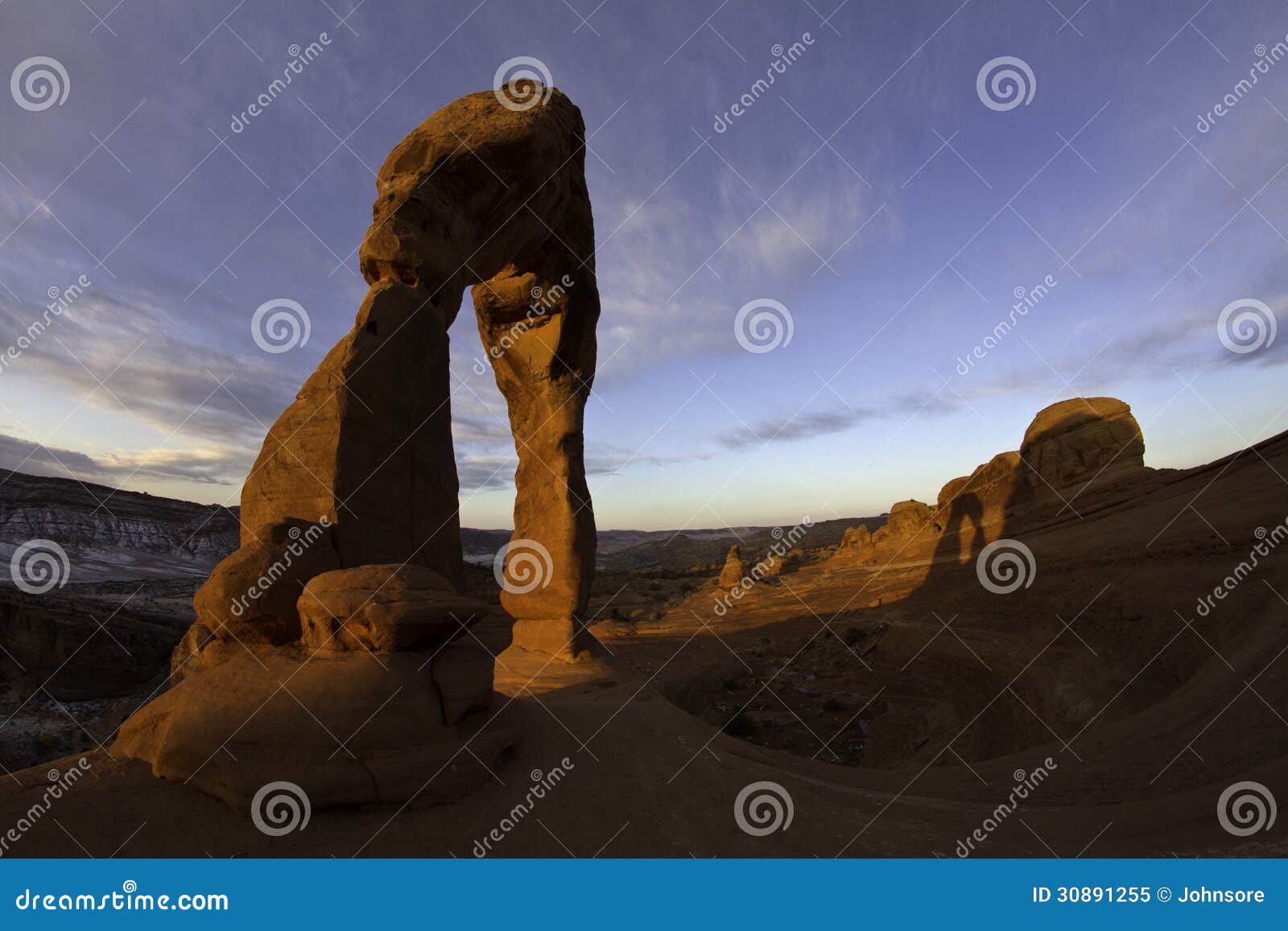 Delicate Arch Shadow Basin stock image. Image of delicate - 30891255
