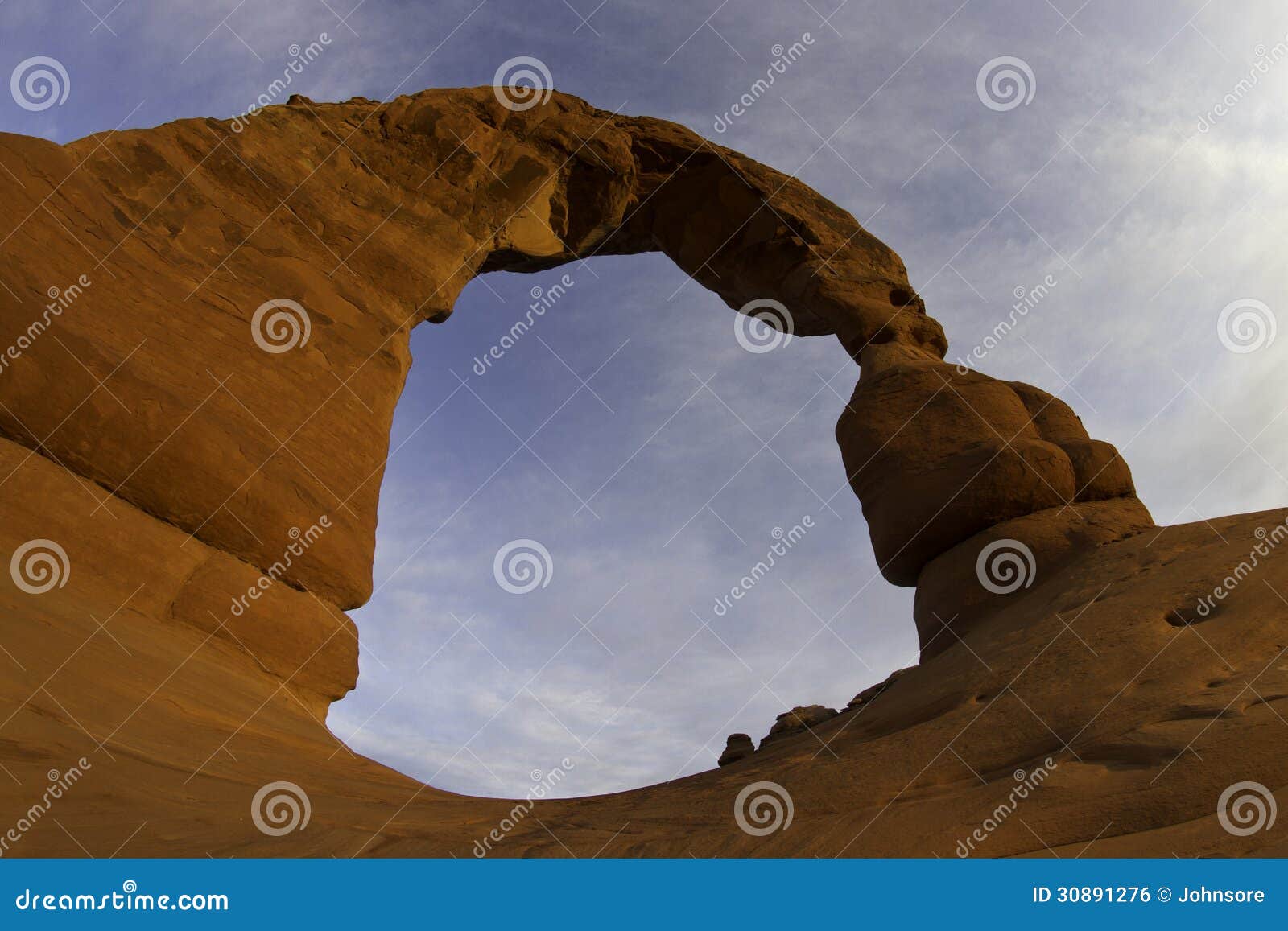 Delicate Arch Sunrise stock photo. Image of hiking, park - 30891276