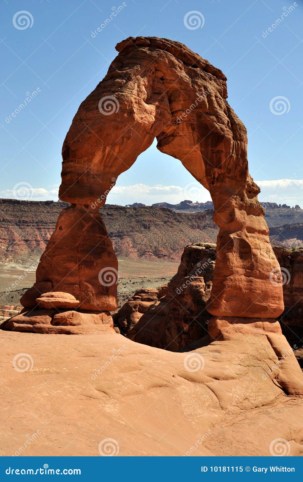 Delicate Arch with a View of South Window Arch Stock Image - Image of ...