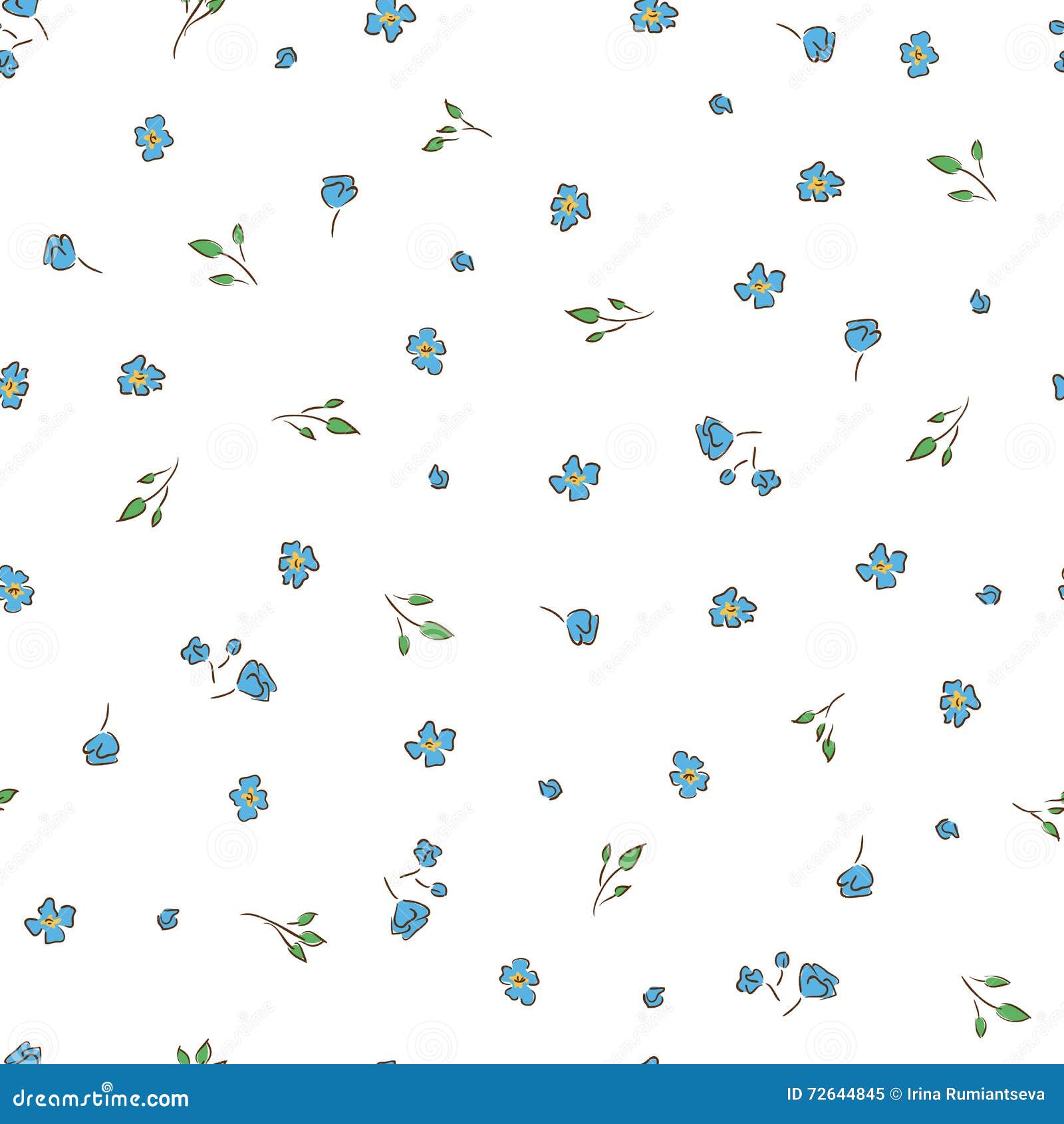 Delicate Background. Small Floral Stock Vector - Illustration of ...