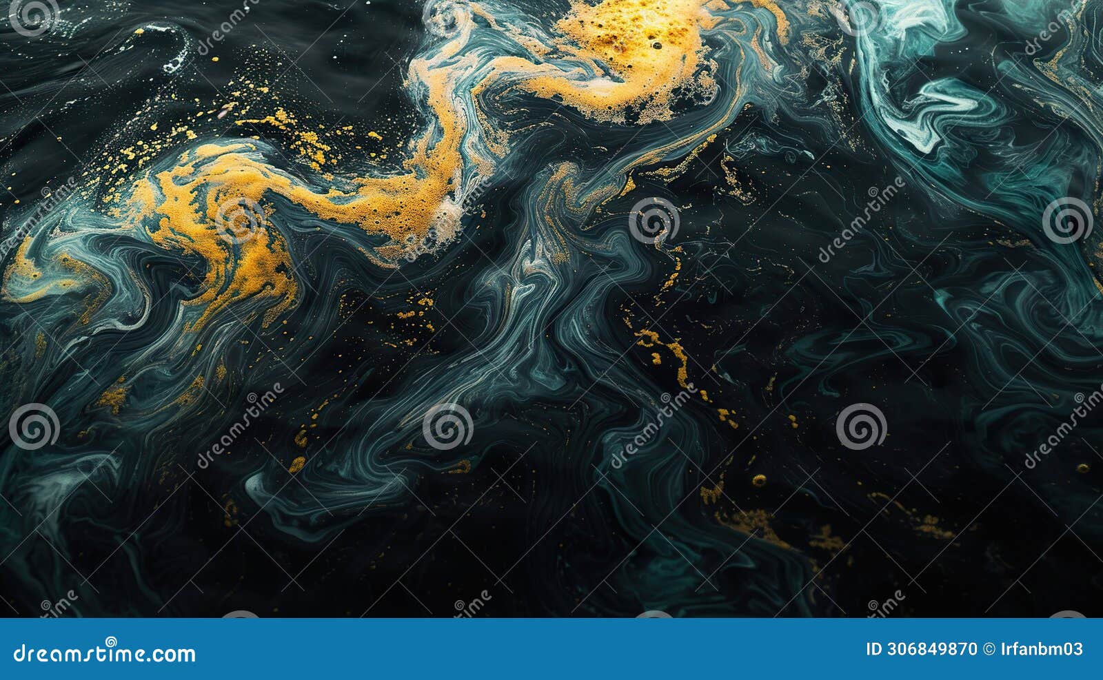 Delicate Balance Disturbed: Abstract Oil Pollution Patterns in Aquatic ...