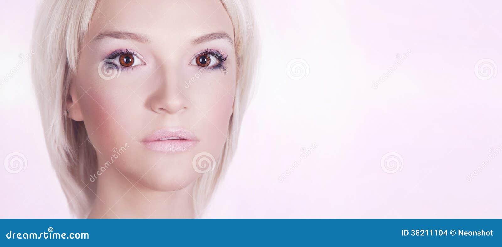 Delicate Blonde Closeup Portrait. Stock Photo - Image of adult, girl ...