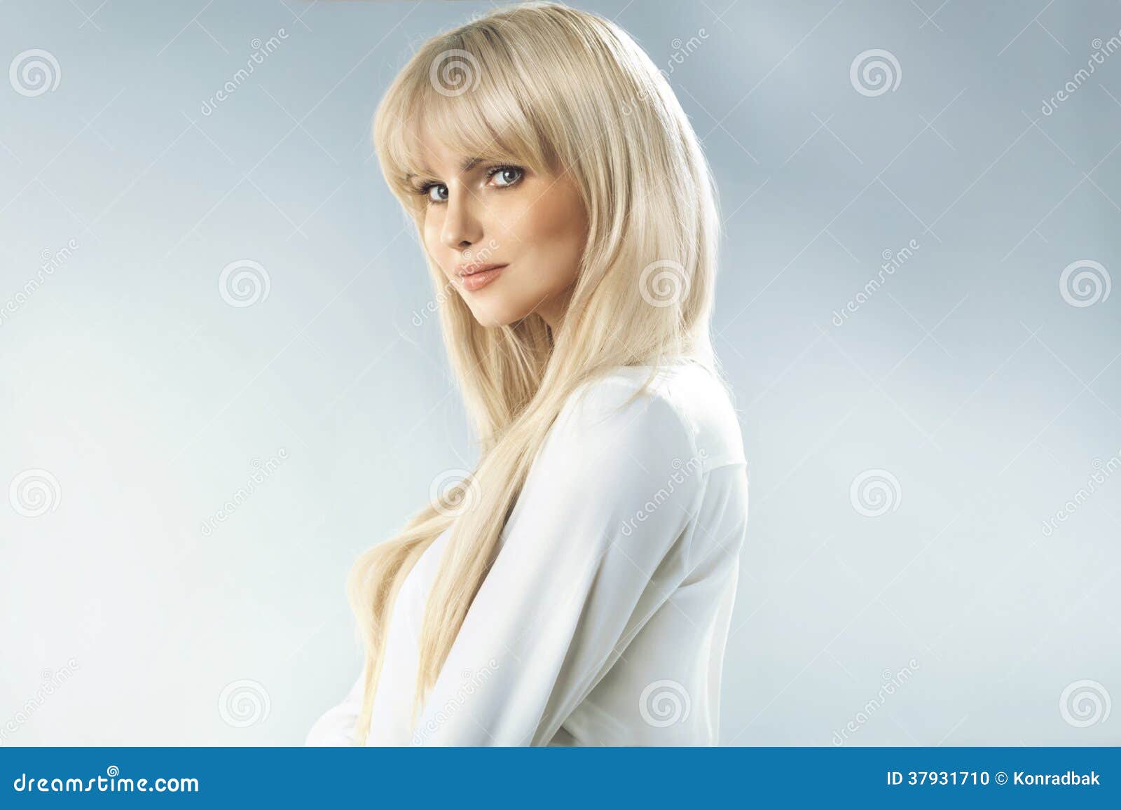 Delicate Blonde Woman with Fabulous Complexion Stock Photo - Image of ...
