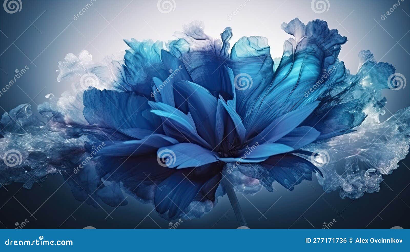 Delicate Blue Floral Background for Invitations and Scrapbooking. Stock ...