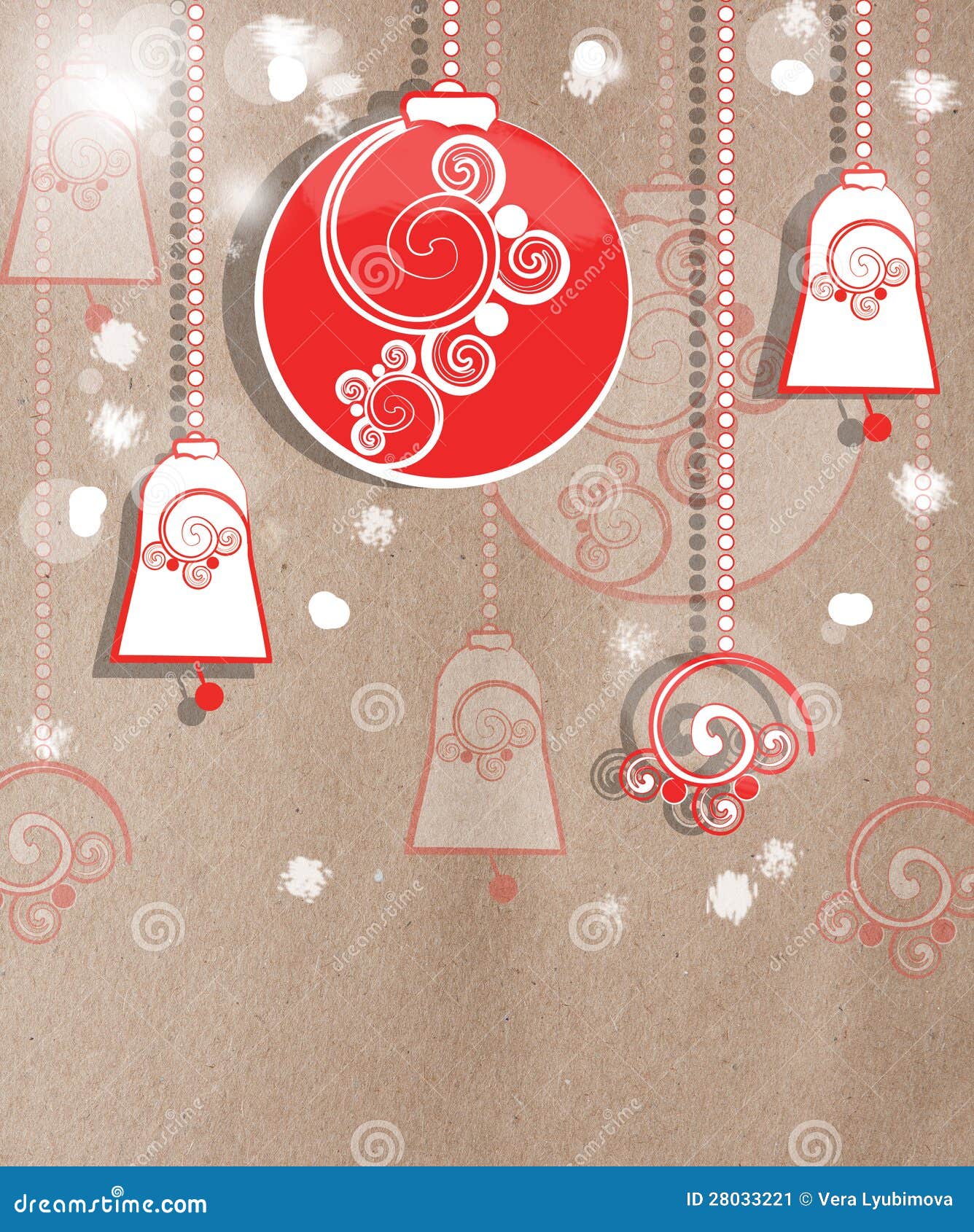 Delicate Christmas Background Stock Image | CartoonDealer.com #48062335