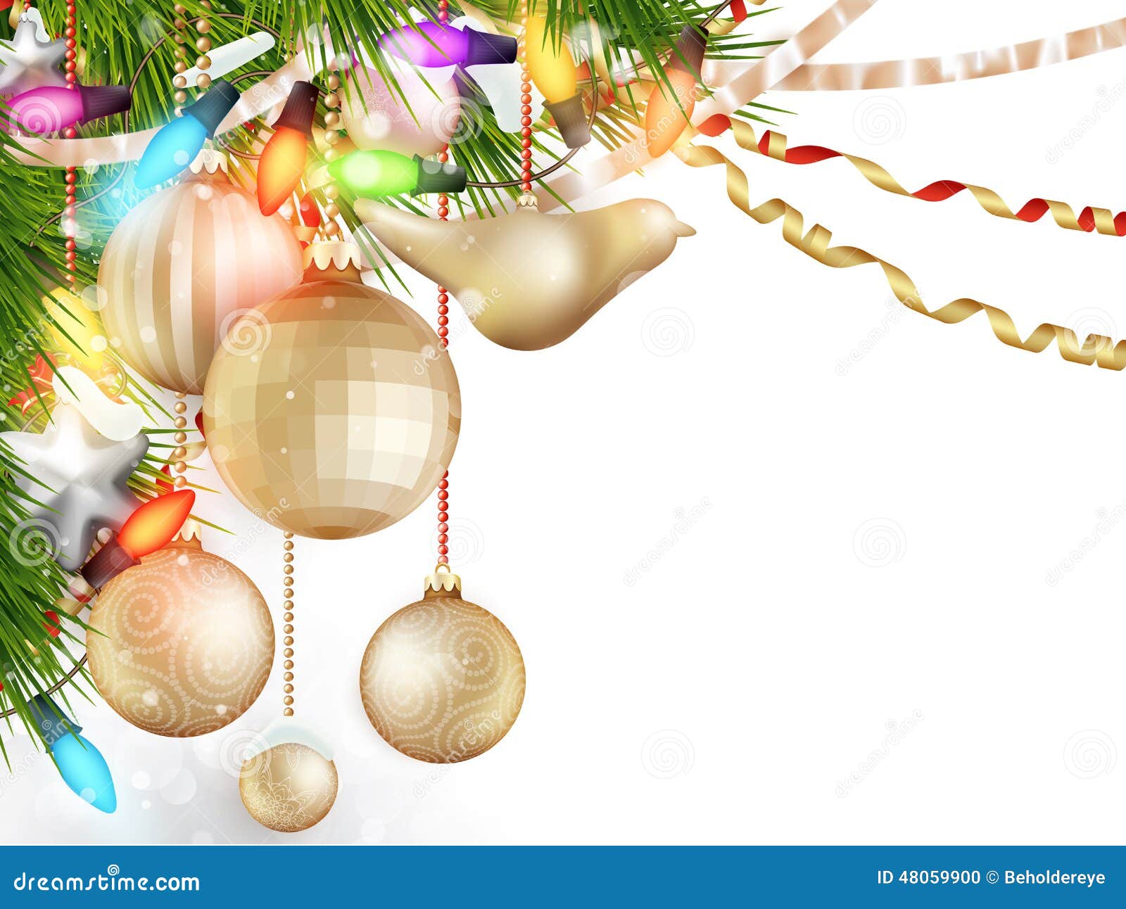 Delicate Christmas Background Stock Image | CartoonDealer.com #48062335
