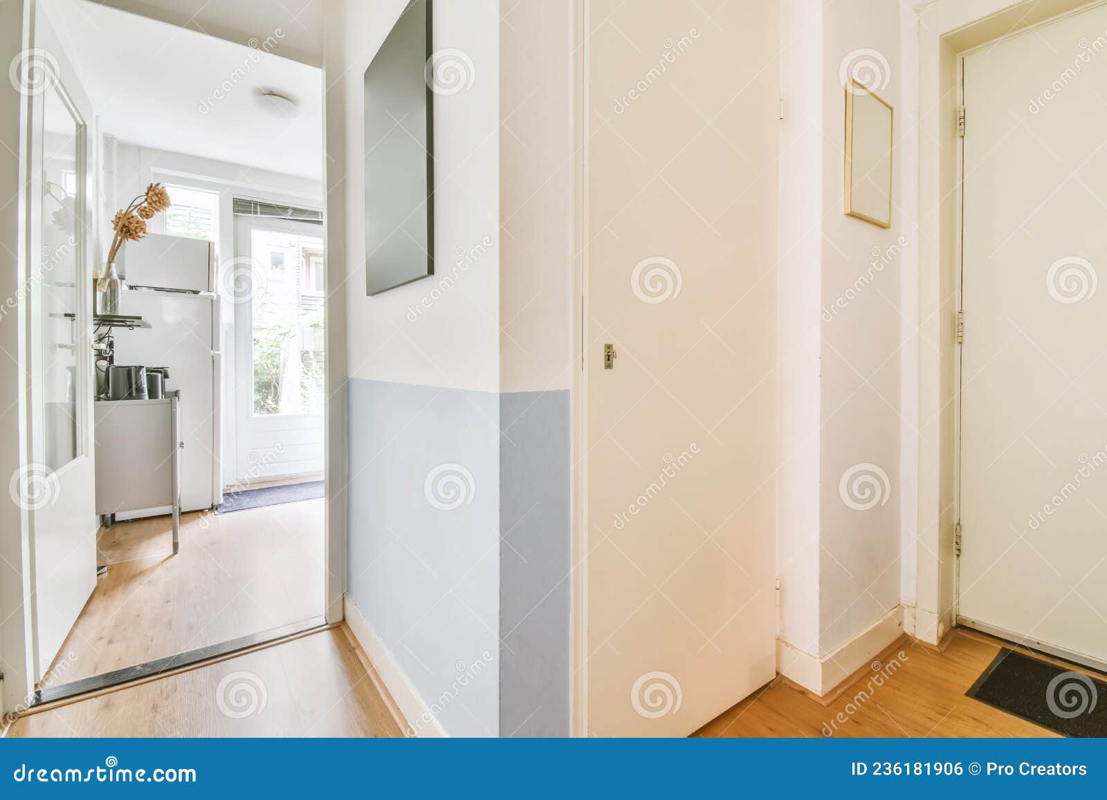 Delicate corner corridor stock photo. Image of contemporary - 236181906