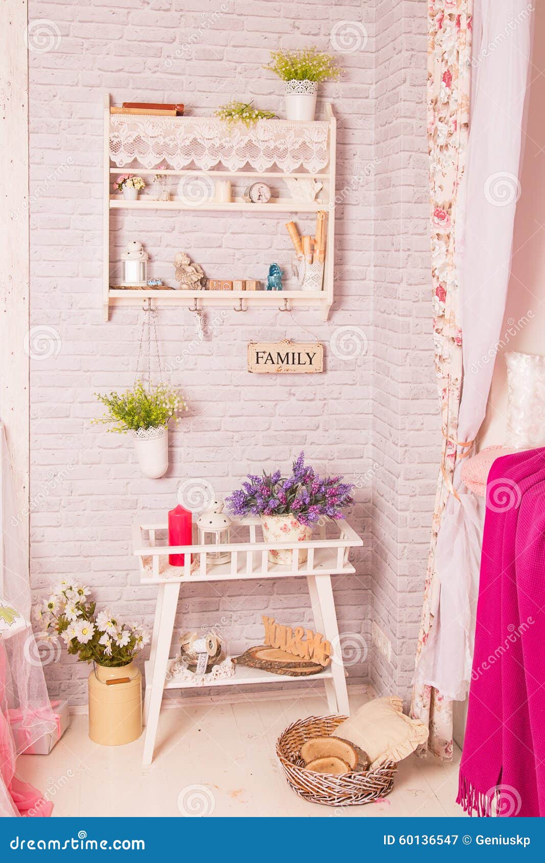 Delicate Decoration with Flowers and a Table Stock Image - Image of ...