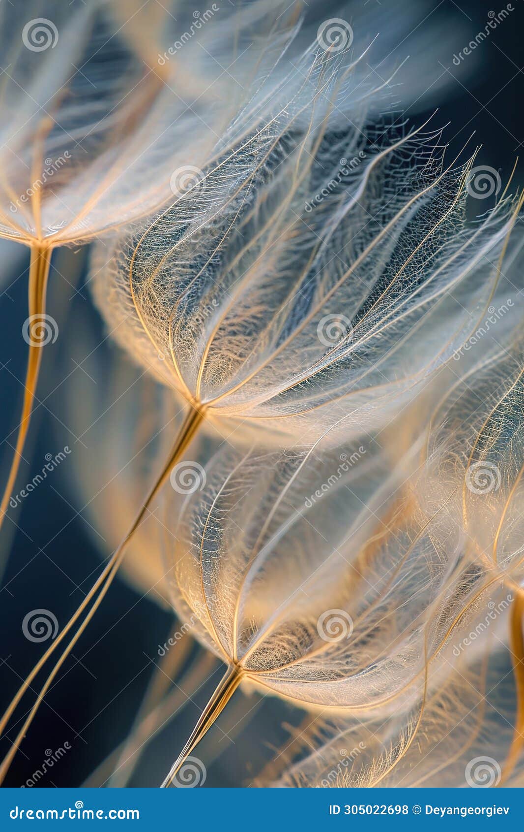 Delicate Details of Dandelion Seeds Up Close, Highlighting Their ...