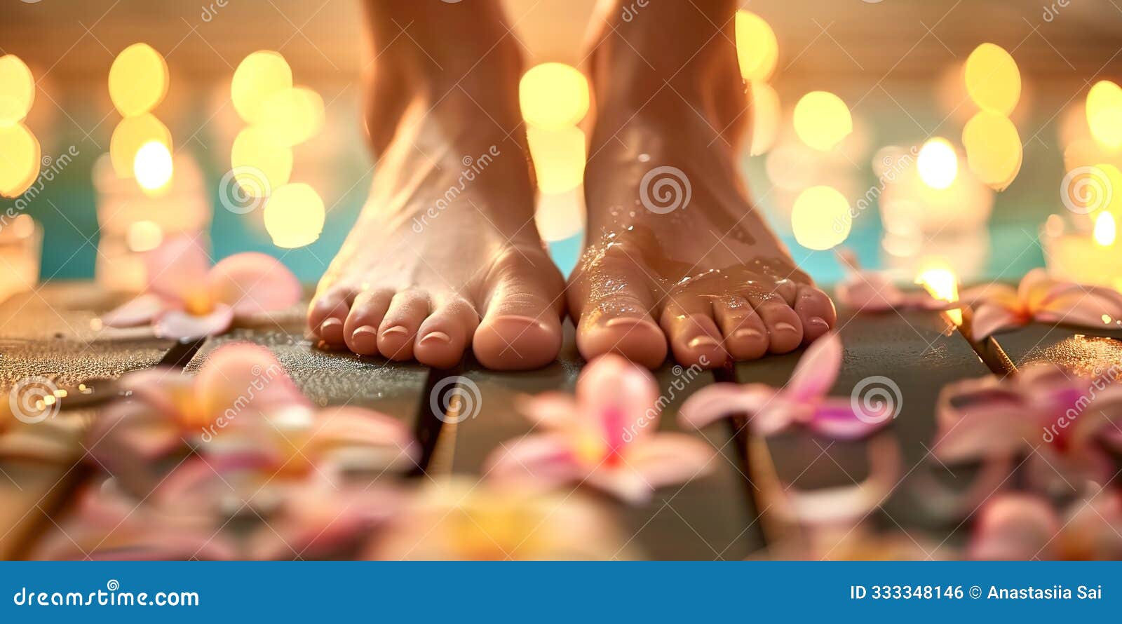 Delicate female feet stock illustration. Illustration of color - 333348146