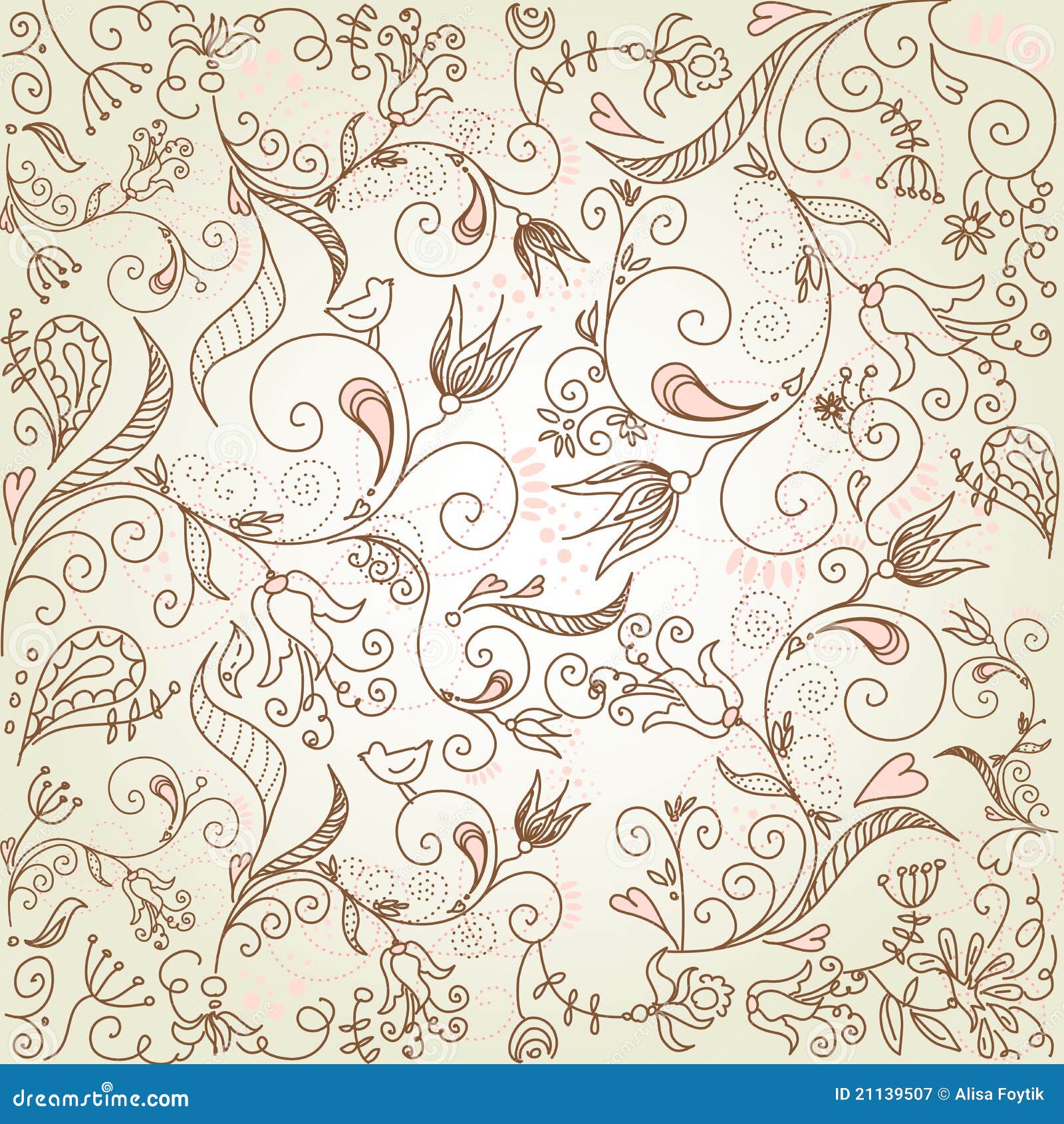 Delicate floral background stock vector. Illustration of card - 21139507