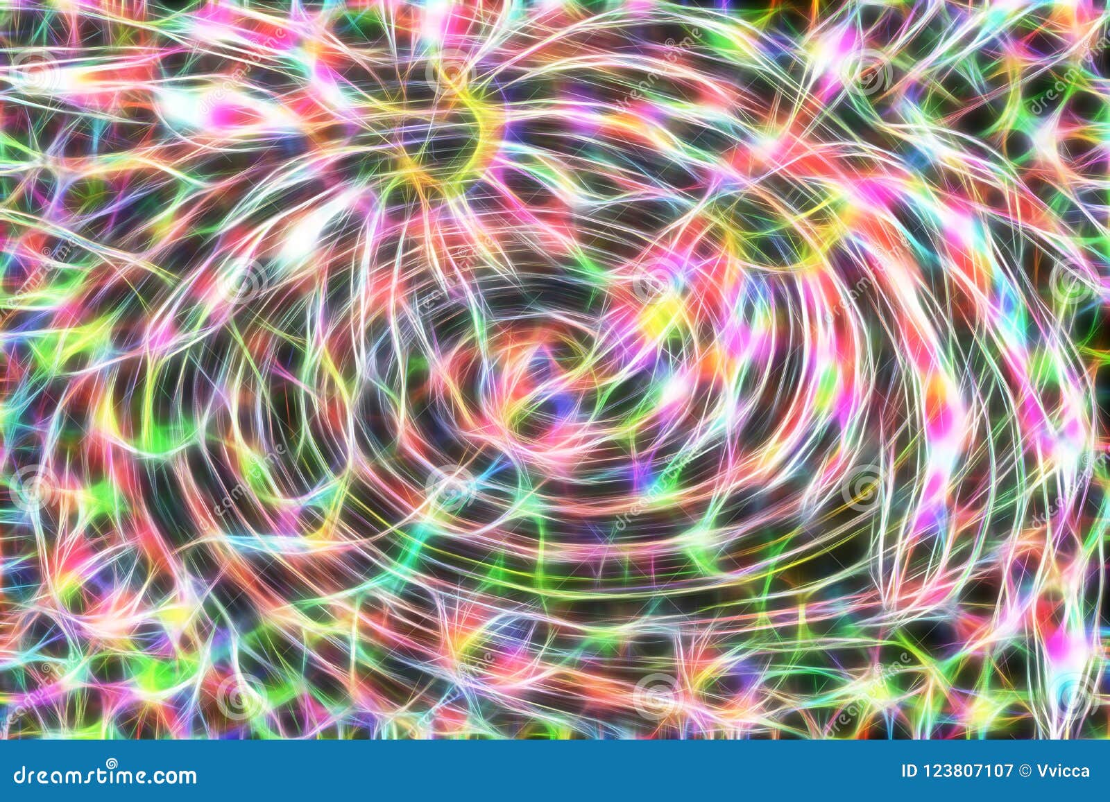 Delicate Floral Background with Patterns of Glowing Fractals. Stock ...