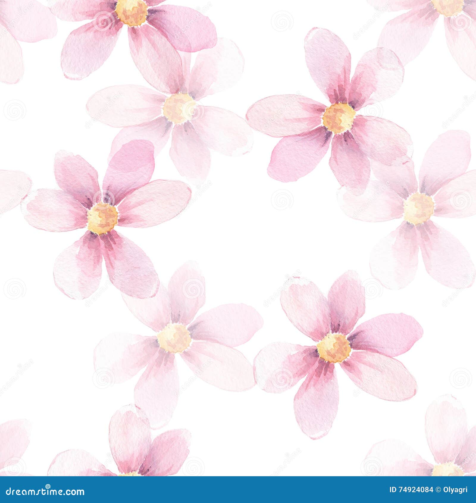 Delicate Floral Background. Seamless Pattern 3 Stock Illustration ...