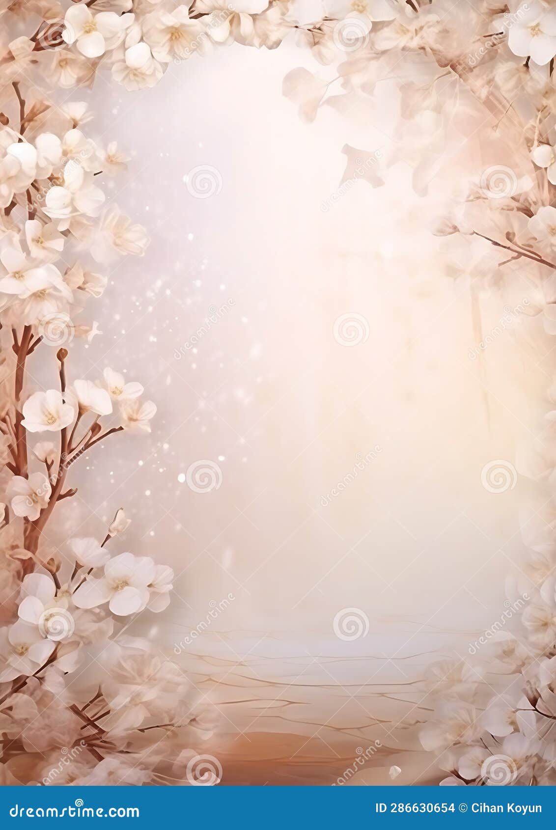 Delicate floral borders stock illustration. Illustration of drawing ...