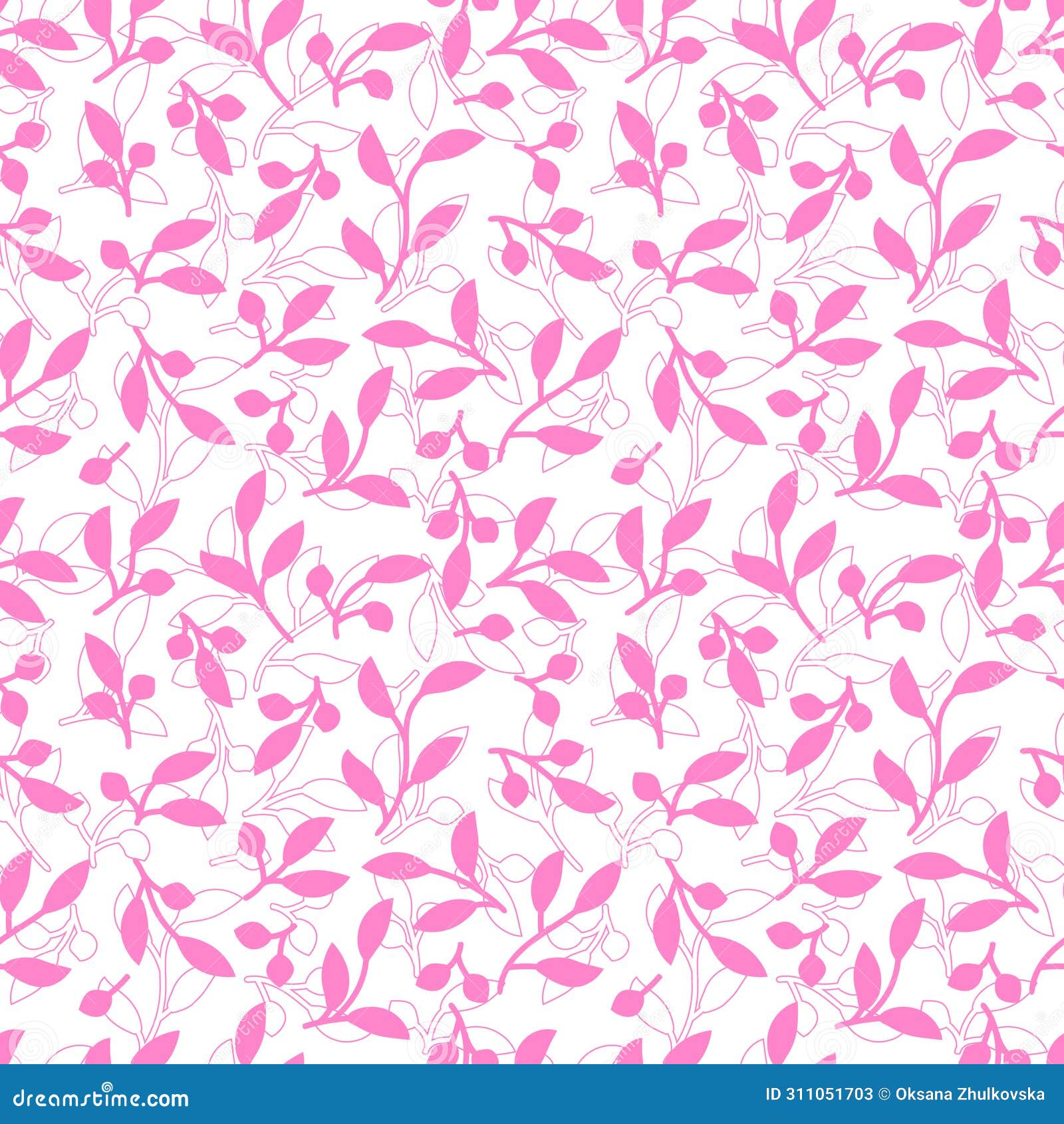Delicate Floral Vine Seamless Pattern with Hand Drawn Plants Elements ...