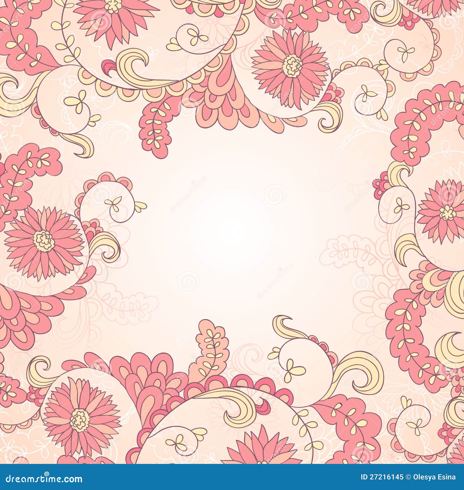 Delicate flower background stock vector. Illustration of culture - 27216145
