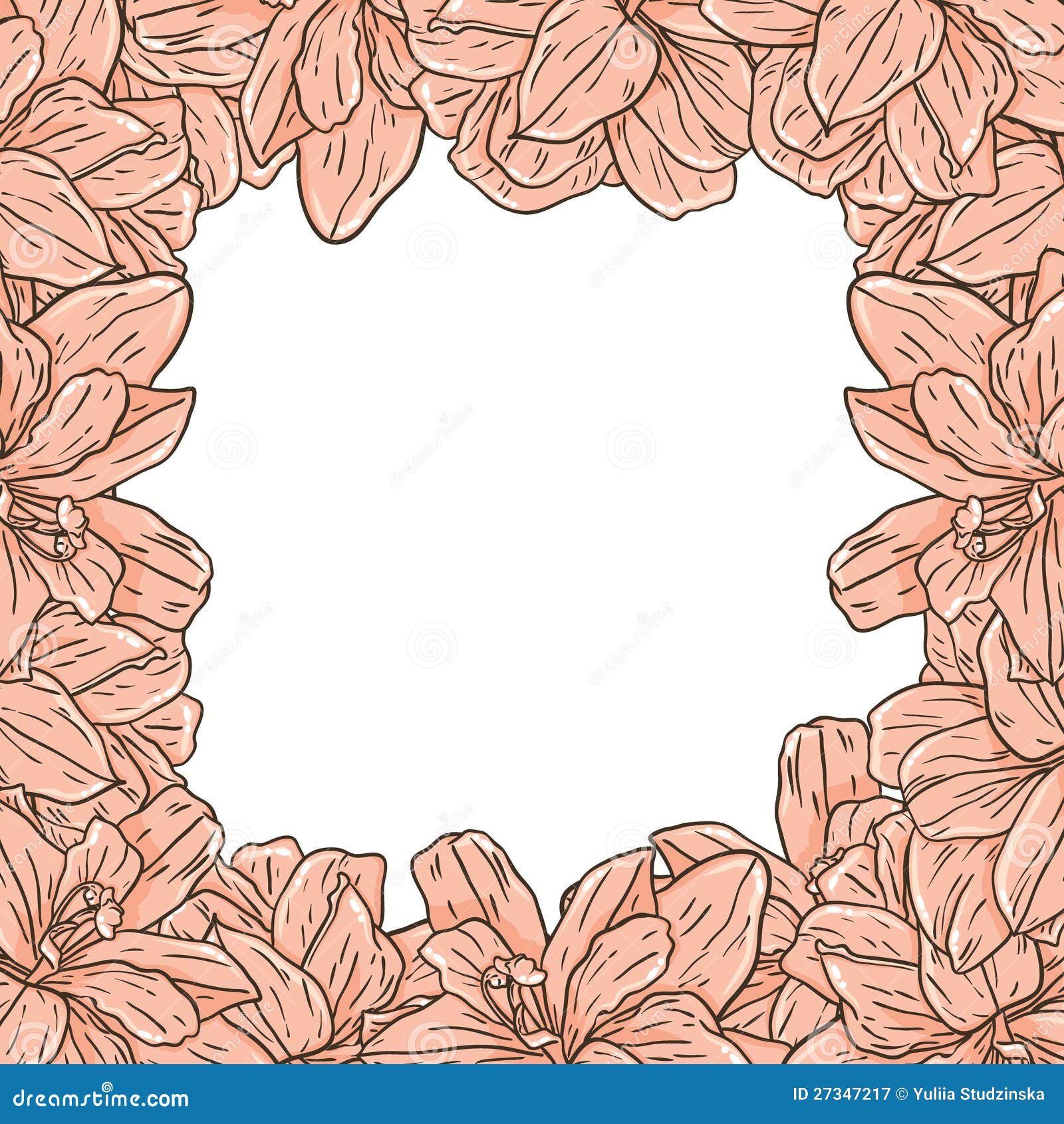 Delicate frame stock vector. Illustration of painting - 27347217