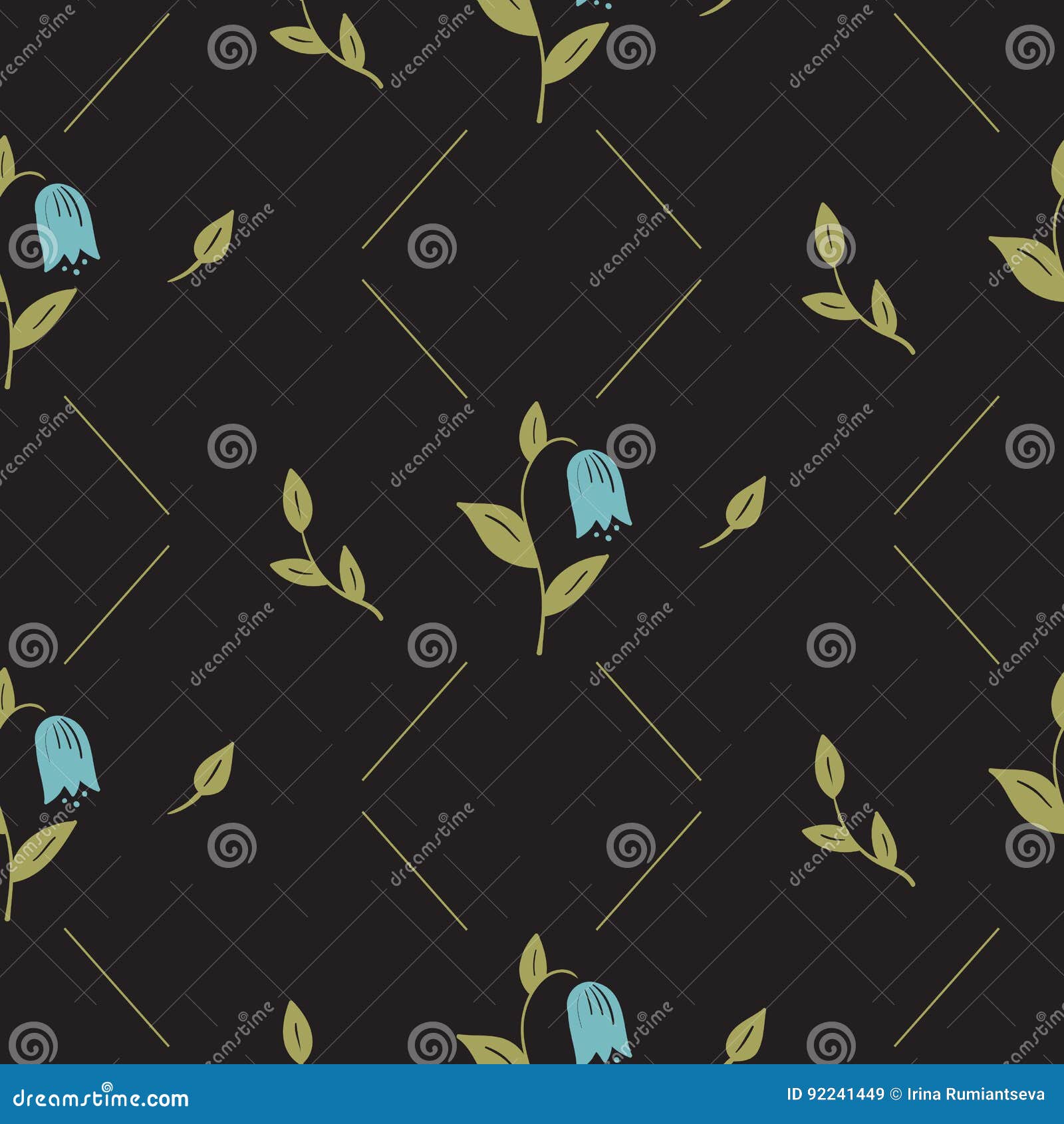 Delicate Graphic Print Small Floral Pattern Stock Illustration ...