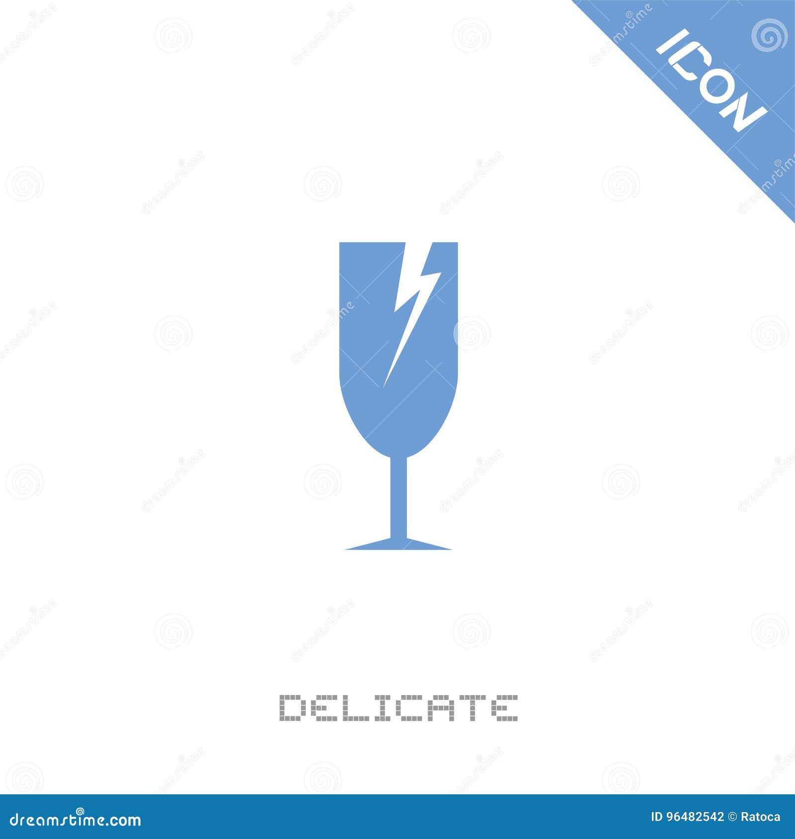 Delicate icon stock vector. Illustration of delicate - 96482542