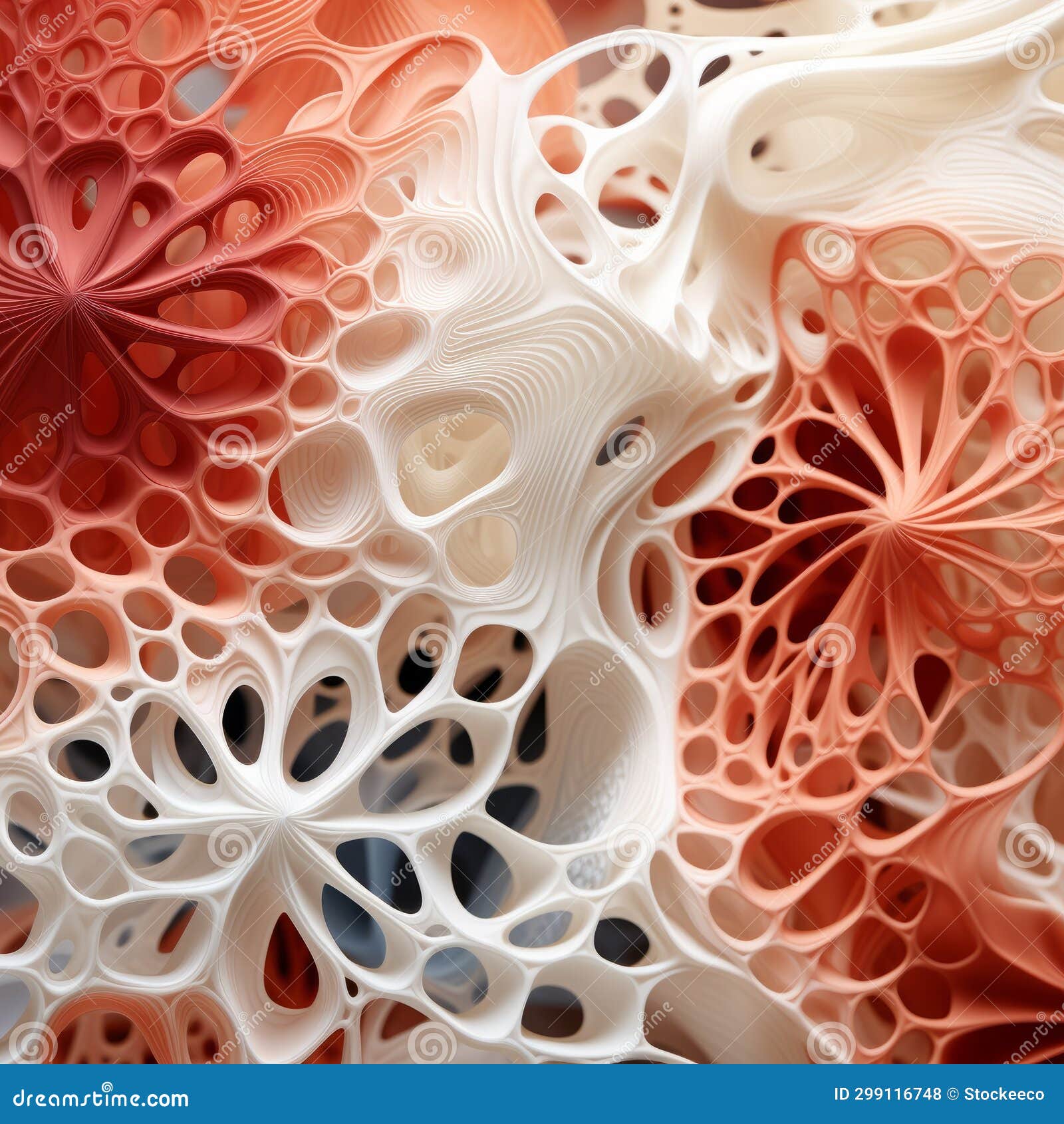 Delicate and Intricate 3d Rendered Plastic Sculptures in Cellular ...
