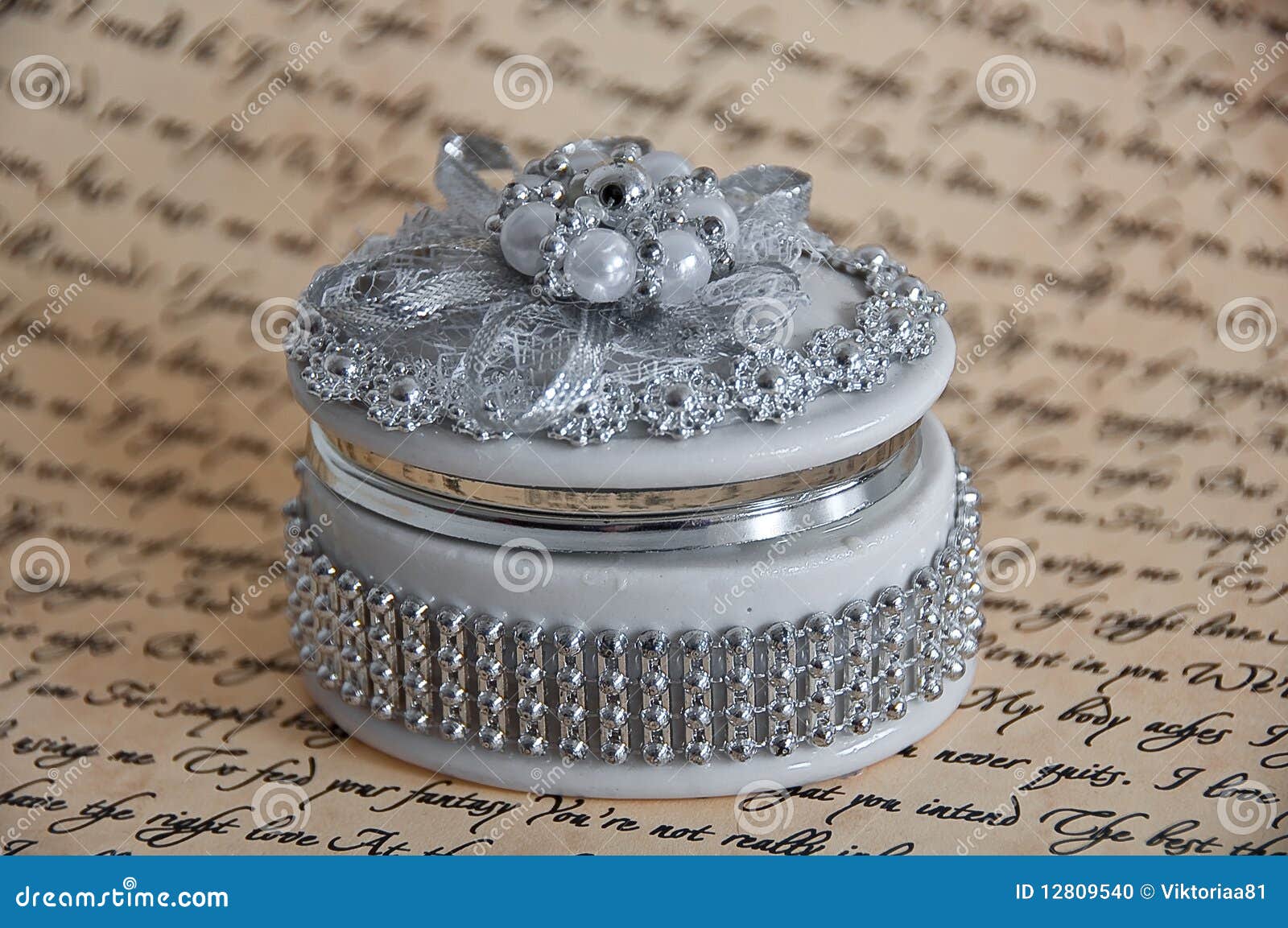 Delicate Jewelry Box stock photo. Image of luxury, femininity - 12809540