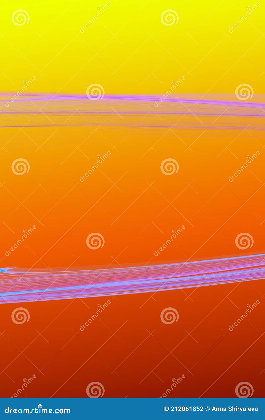 Delicate Lines.Colorful Abstraction on a Gradient Background. Stock ...