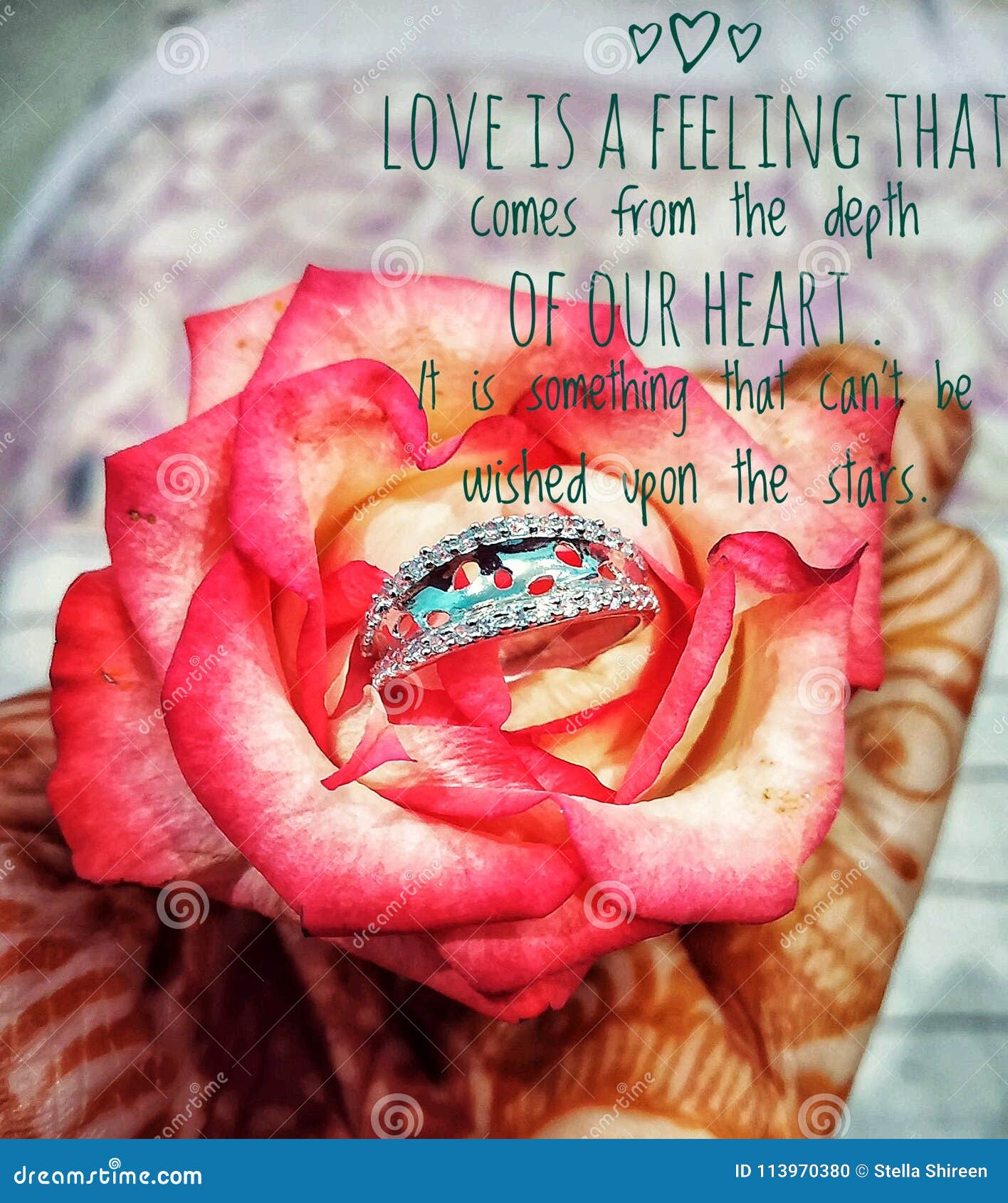 Delicate Love stock photo. Image of love, heart, depth - 113970380