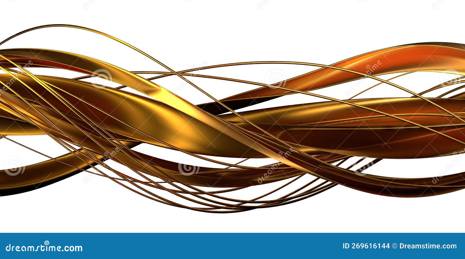 Delicate Metal Set of Lines Isolated Abstract Dramatic Modern Luxury ...