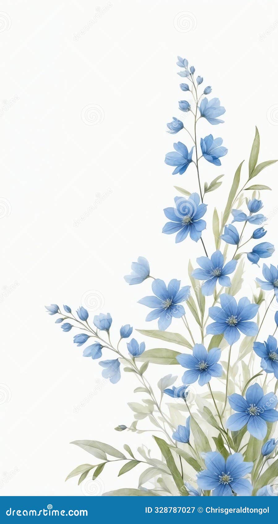 A Delicate Minimalist Narrow Floral Pattern Border Sty Ai Generated ...