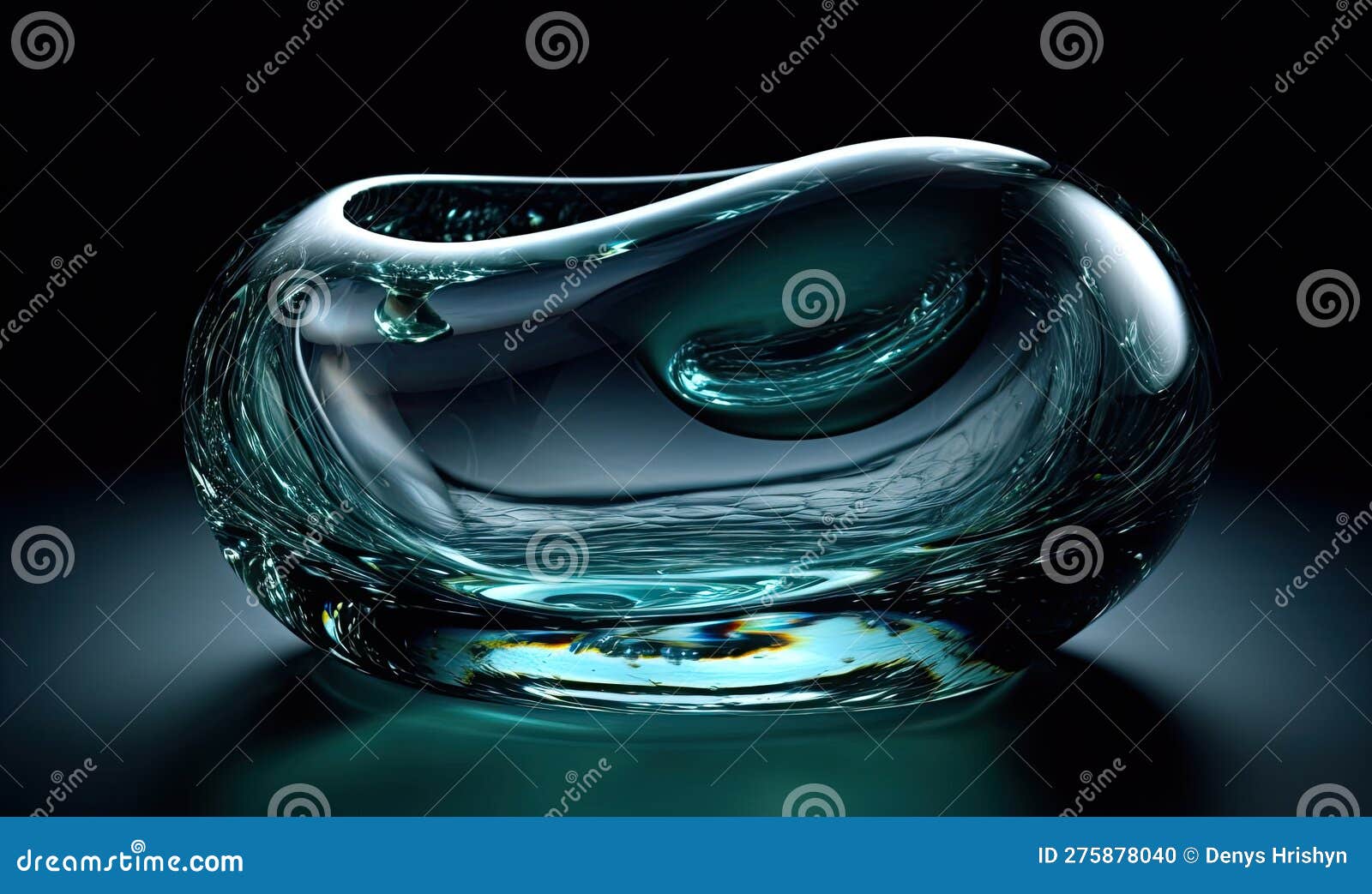 A Delicate Object Enclosed in Transparent Glass Bubble Creating Using ...