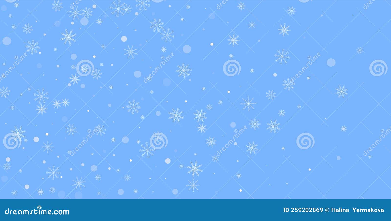 Delicate Openwork White Snowflakes. Snow, Snowfall. Falling Scattered ...